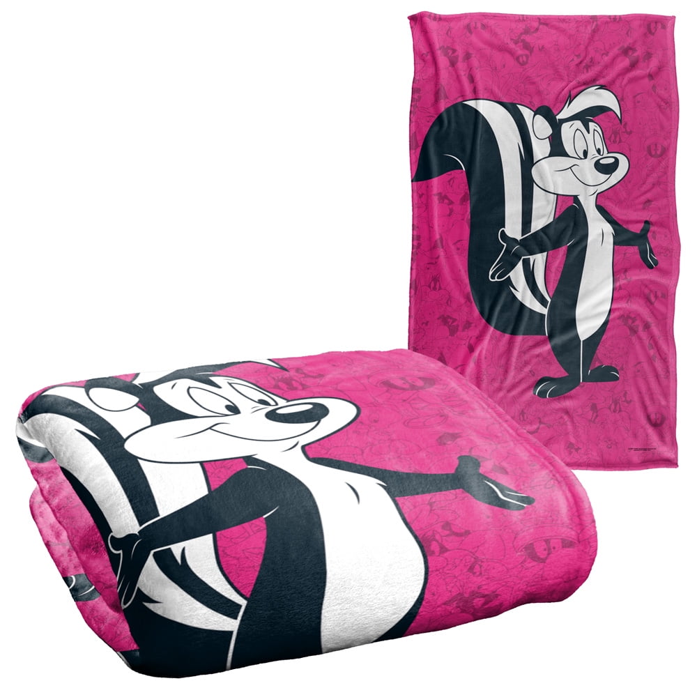 Looney Tunes Blanket, 36"x58", Pepe Le Pew Character Silky Touch Super ...