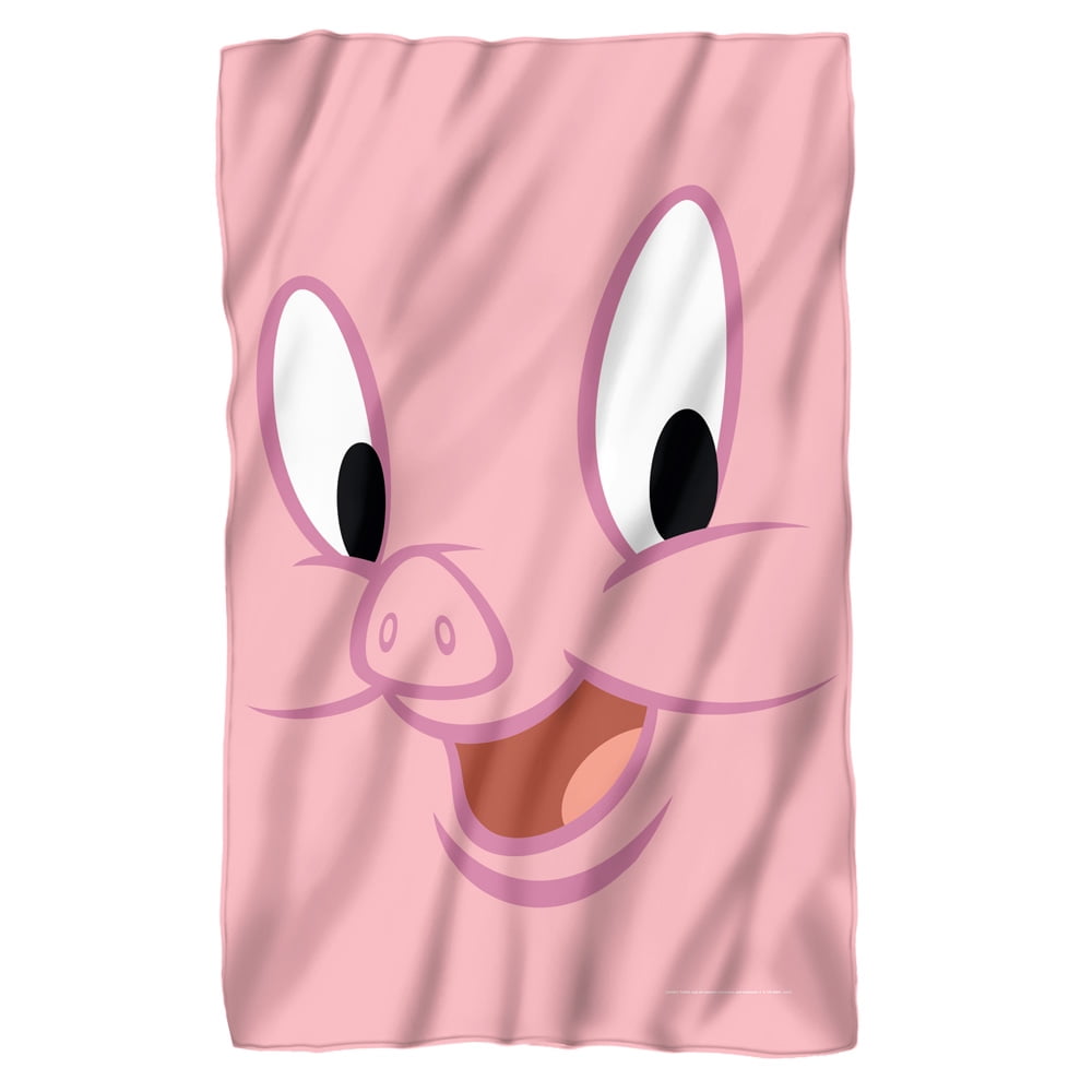 Looney Tunes Blanket, 36"x58", Porky Face Fleece Blanket - Walmart.com