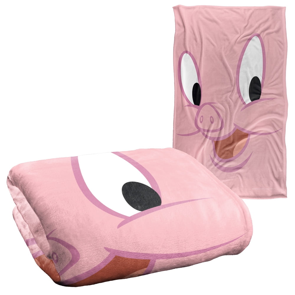 Looney Tunes Blanket, 36"x58", Porky Face Silky Touch Super Soft Throw ...