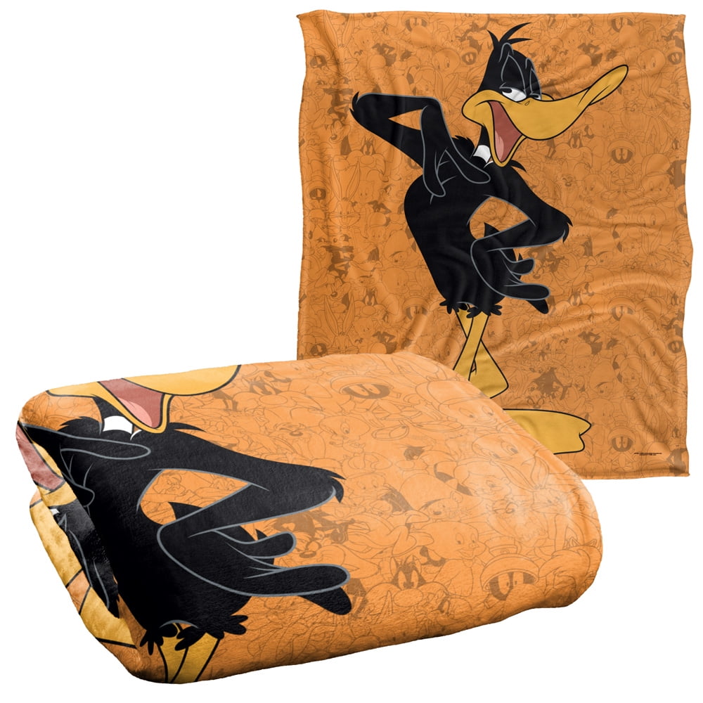 Looney Tunes Blanket, 50'x60', Daffy Duck Character Silky Touch Super ...