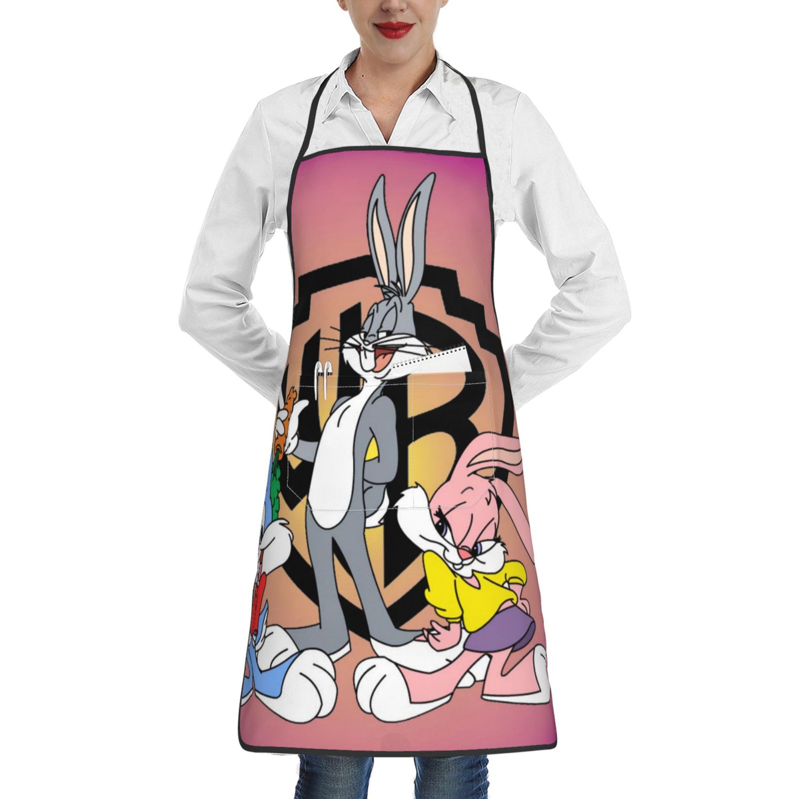 Looney Tunes Bugs Bunny Apron for Women and Men with Pockets ...