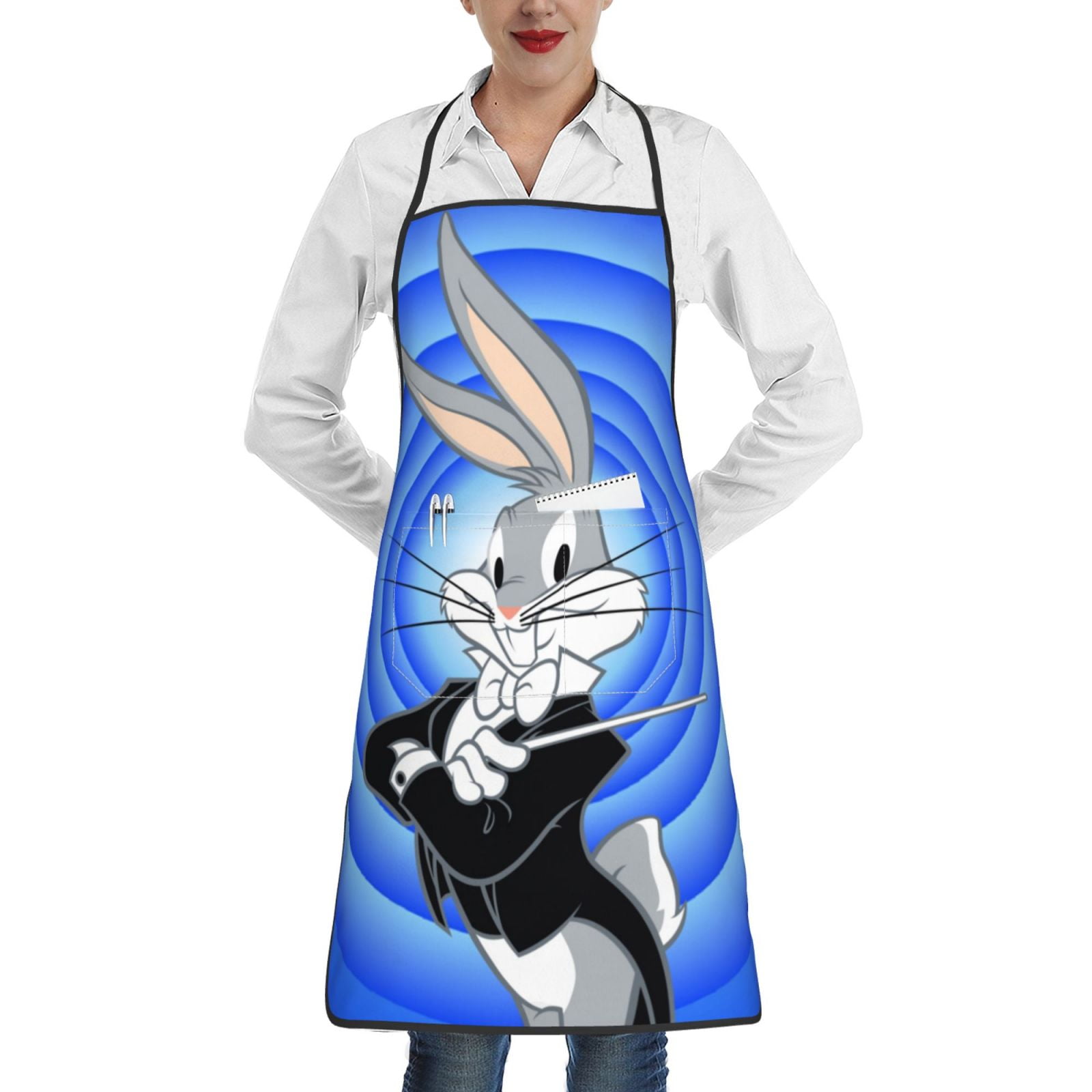 Looney Tunes Bugs Bunny Apron for Women and Men with Pockets ...
