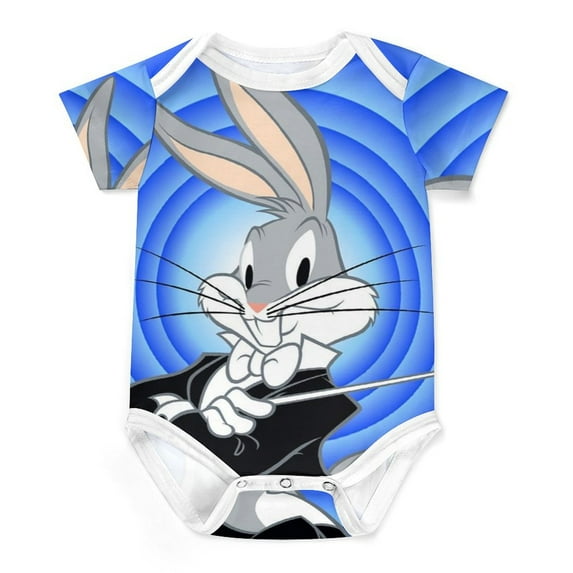 Looney Tunes Bugs Bunny Baby Boy Girl Short Sleeve Romper Clothing Set ...