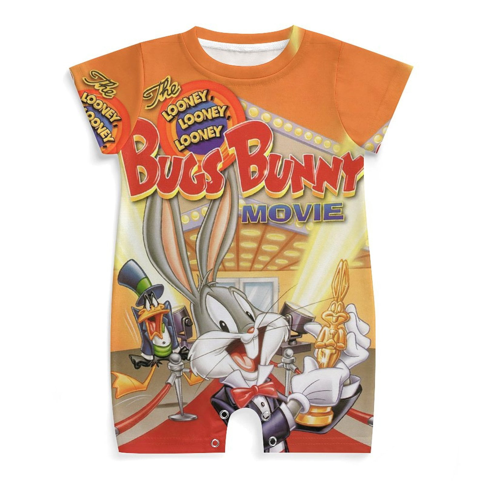Looney Tunes Bugs Bunny Baby Boy Girl Short Sleeve Romper Clothing Set ...
