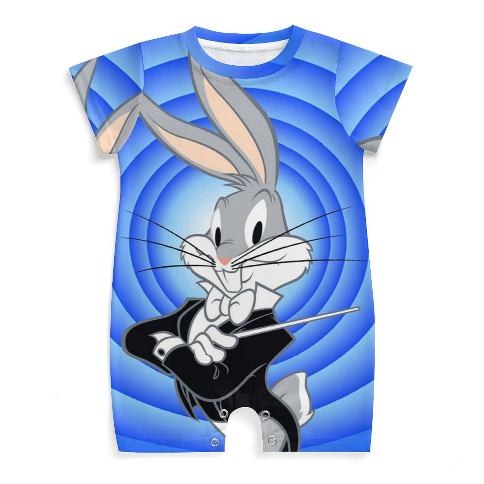 Looney Tunes Bugs Bunny Baby Boy Girl Short Sleeve Romper Clothing Set ...