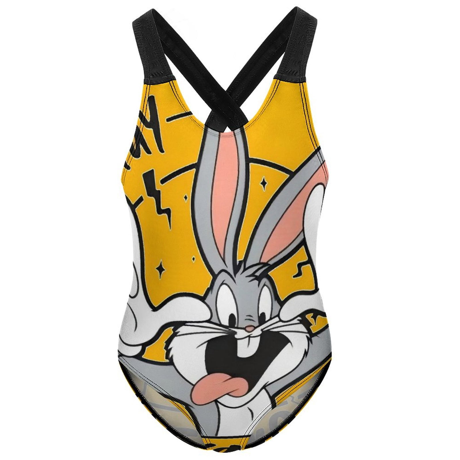 Looney Tunes Bugs Bunny Cartoon girls one-piece swimsuit beach swimsuit ...