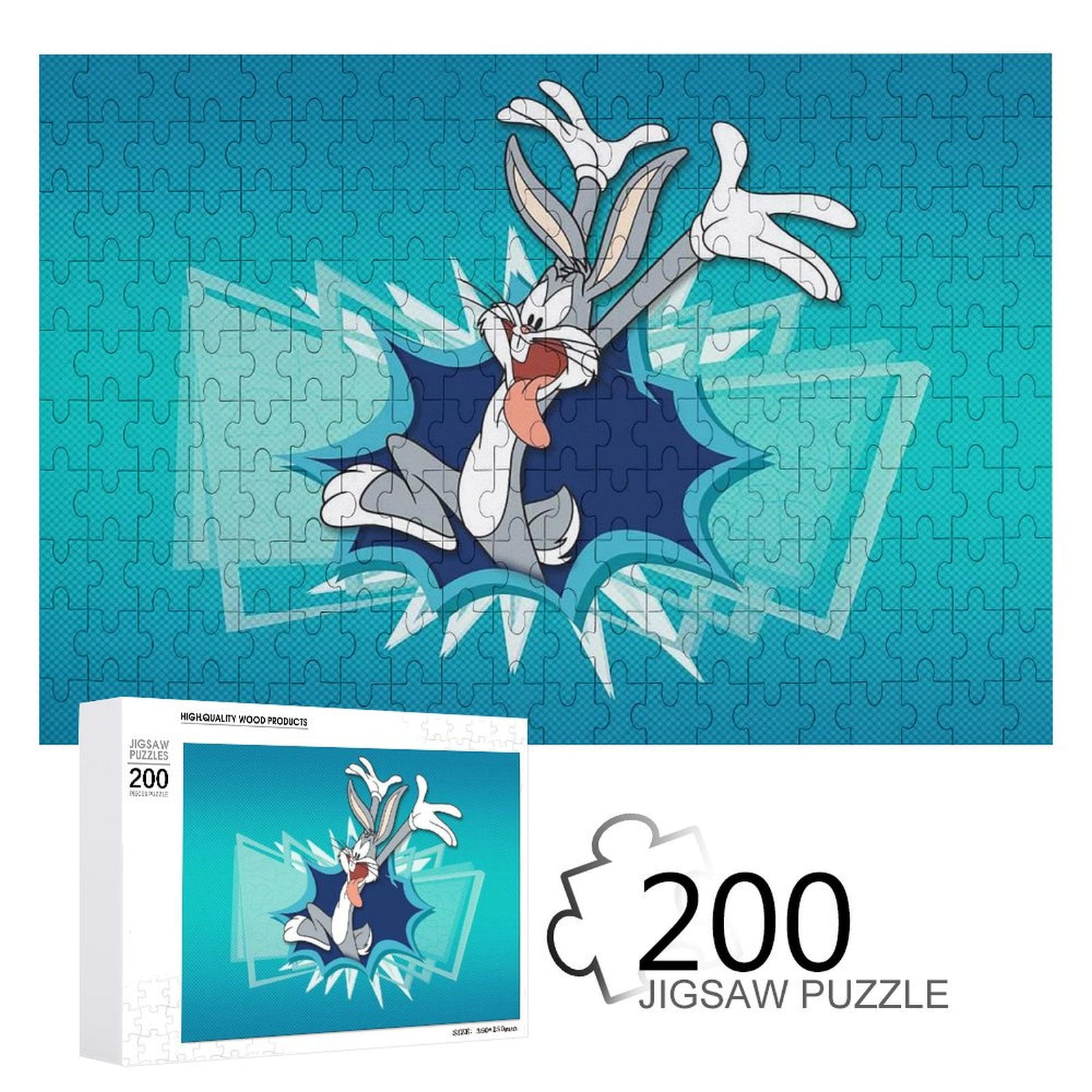 Looney Tunes Bugs Bunny Jigsaw Puzzle For Adults & Kids - 200 PCS ...