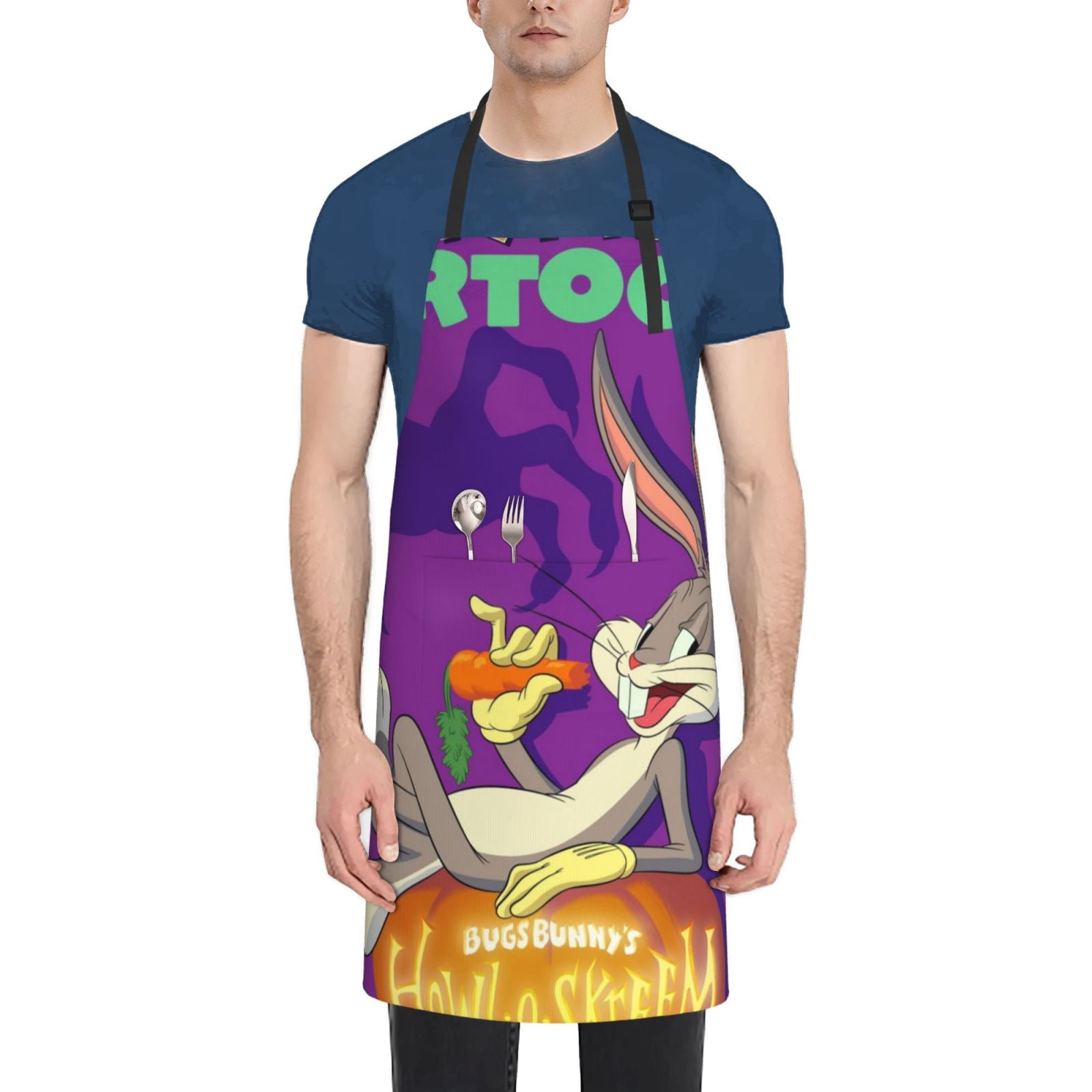 Looney Tunes Bugs Bunny Kitchen Cooking Aprons Adjustable Waterproof ...