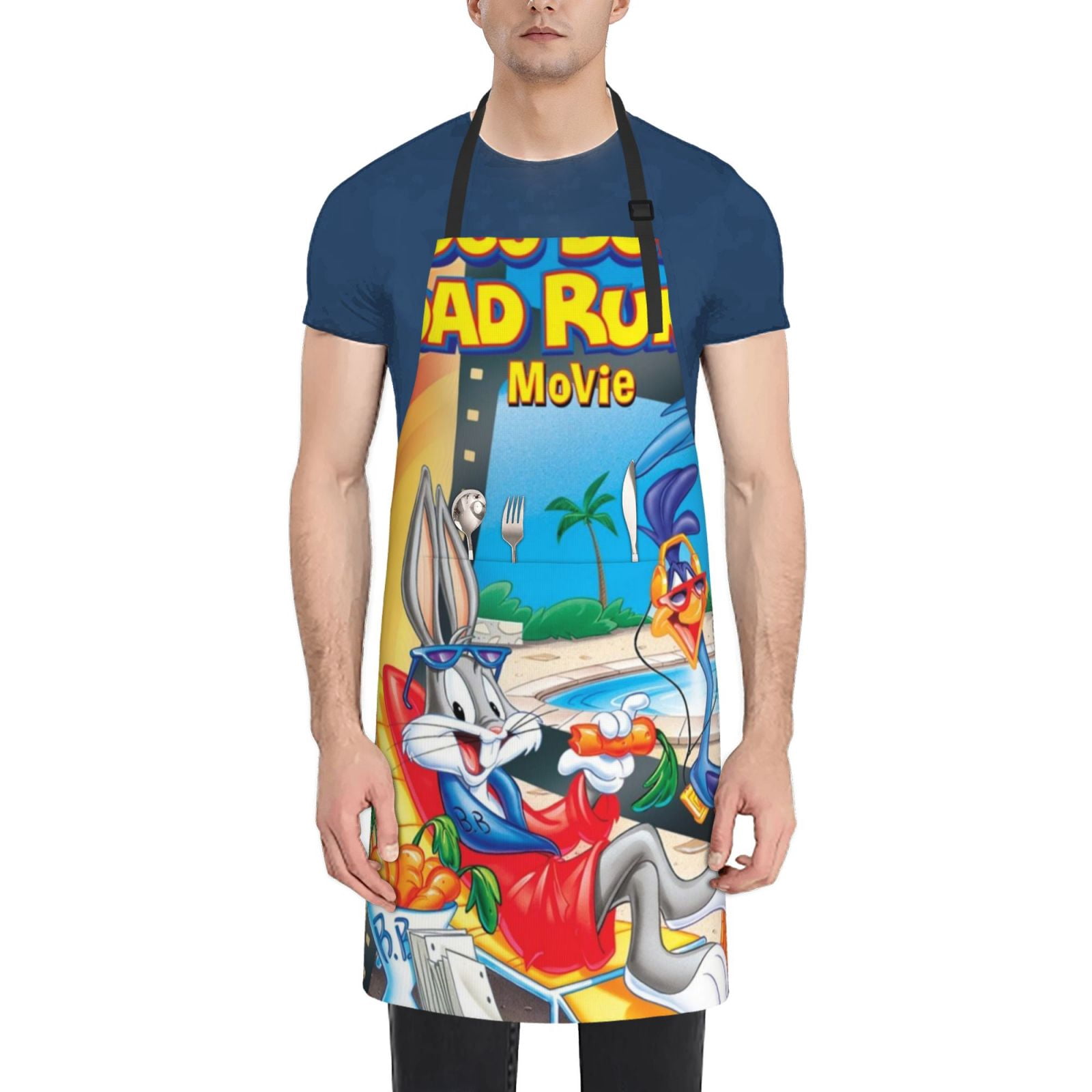Looney Tunes Bugs Bunny Kitchen Cooking Aprons Adjustable Waterproof ...