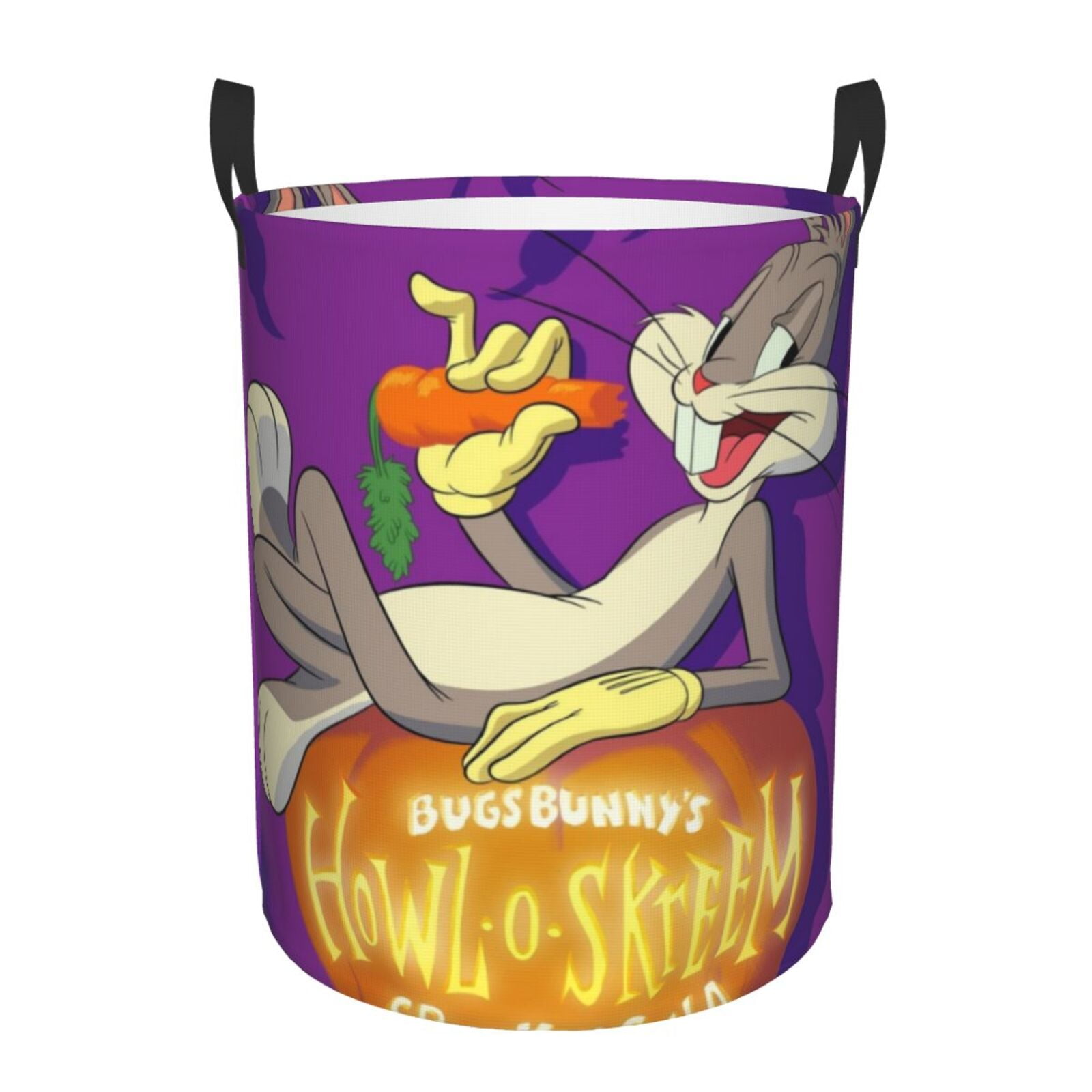 Looney Tunes Bugs Bunny Large Laundry Hamper, Collapsible Laundry Basket With Handles, Tall ...