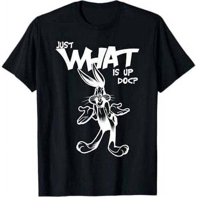 Looney Tunes Bugs Bunny Line Whats Up Doc Dark T Shirt