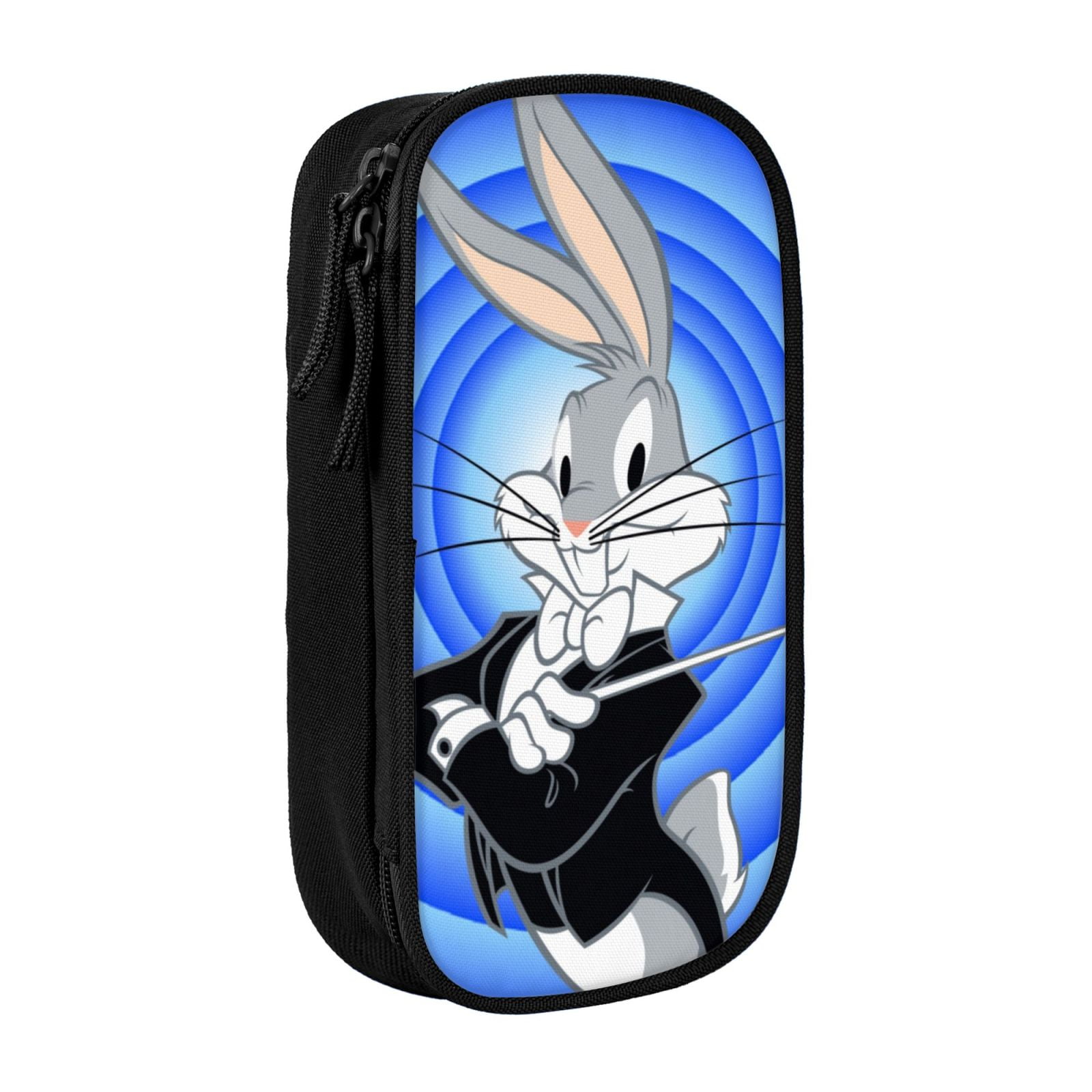 Looney Tunes Bugs Bunny Pencil Case with Zipper, Big Capacity Pen Pouch ...