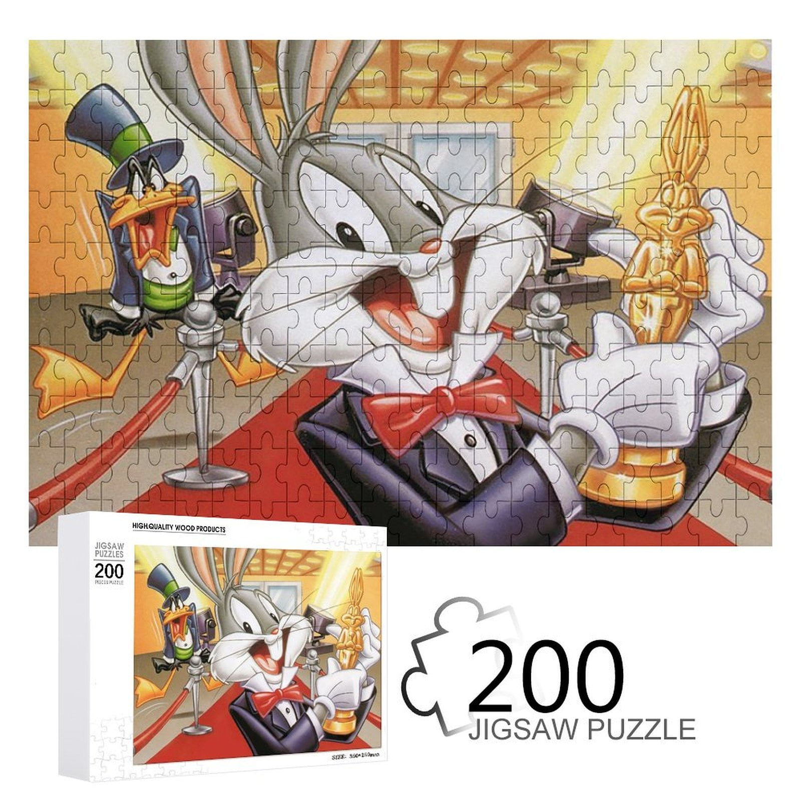 Looney Tunes Bugs Bunny Puzzle For Adults & Kids - 200 PCS Jigsaw ...