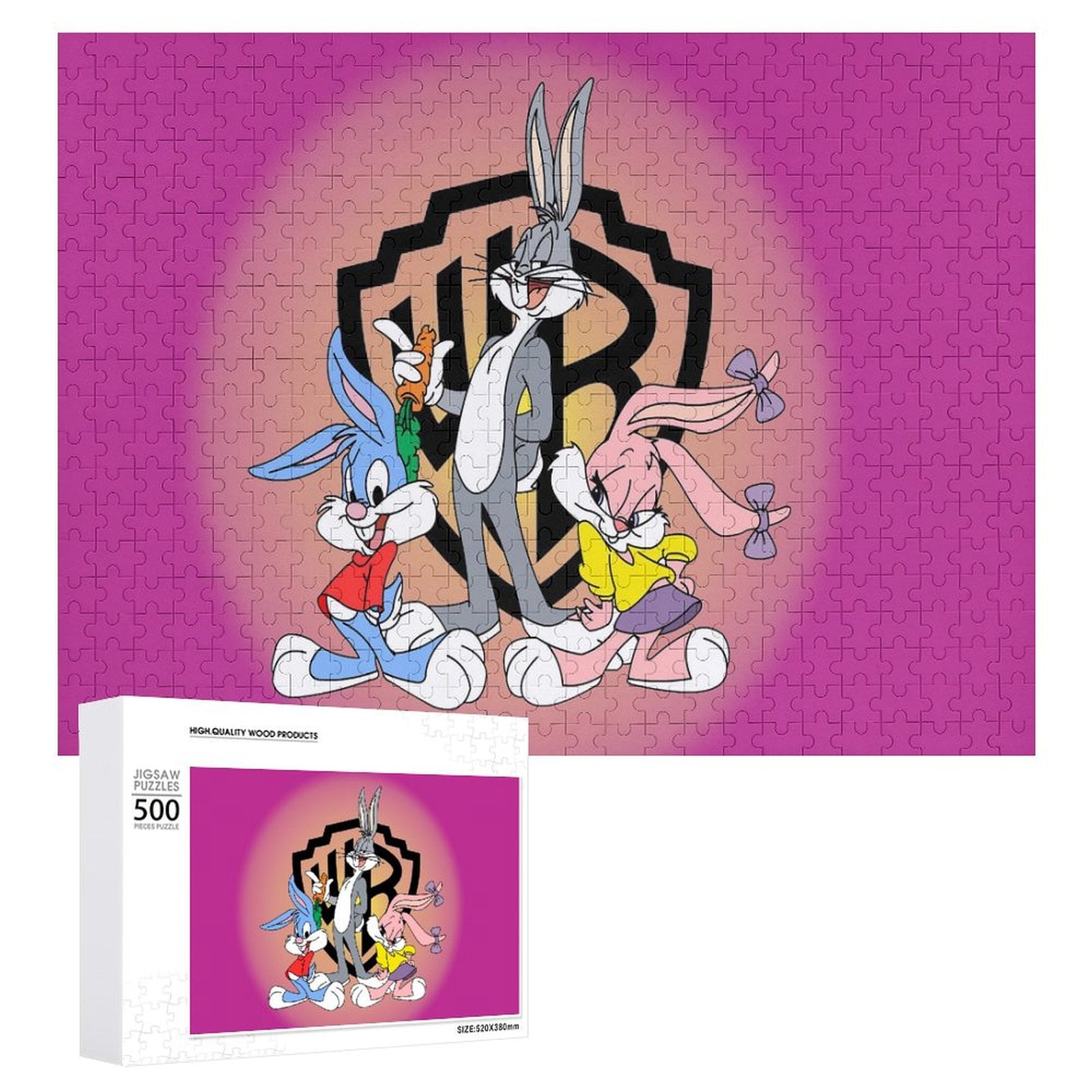 Looney Tunes Bugs Bunny Puzzle For Adults & Kids - 500 PCS Jigsaw ...
