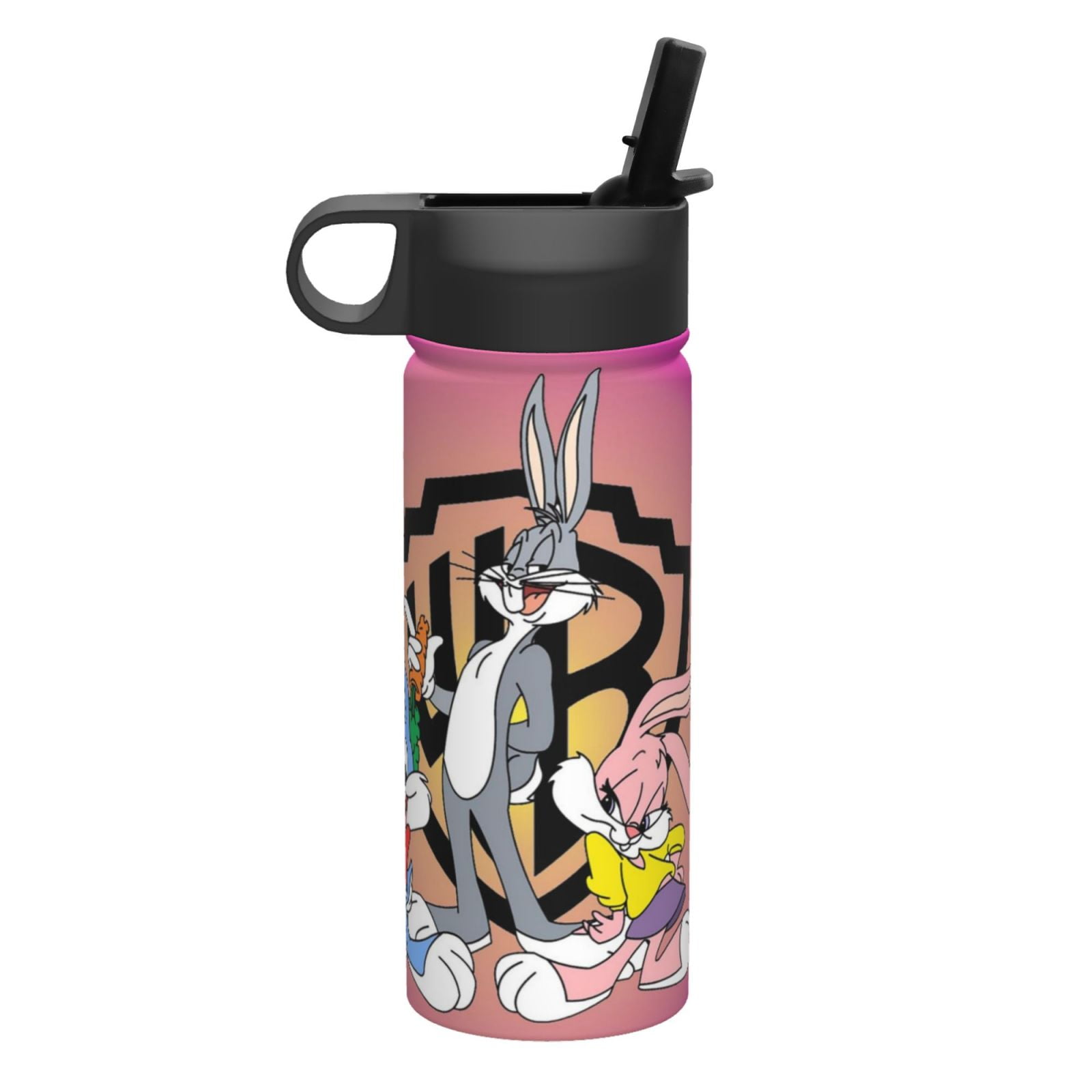 Looney Tunes Bugs Bunny Stainless Steel Water Bottle, 18oz Double ...