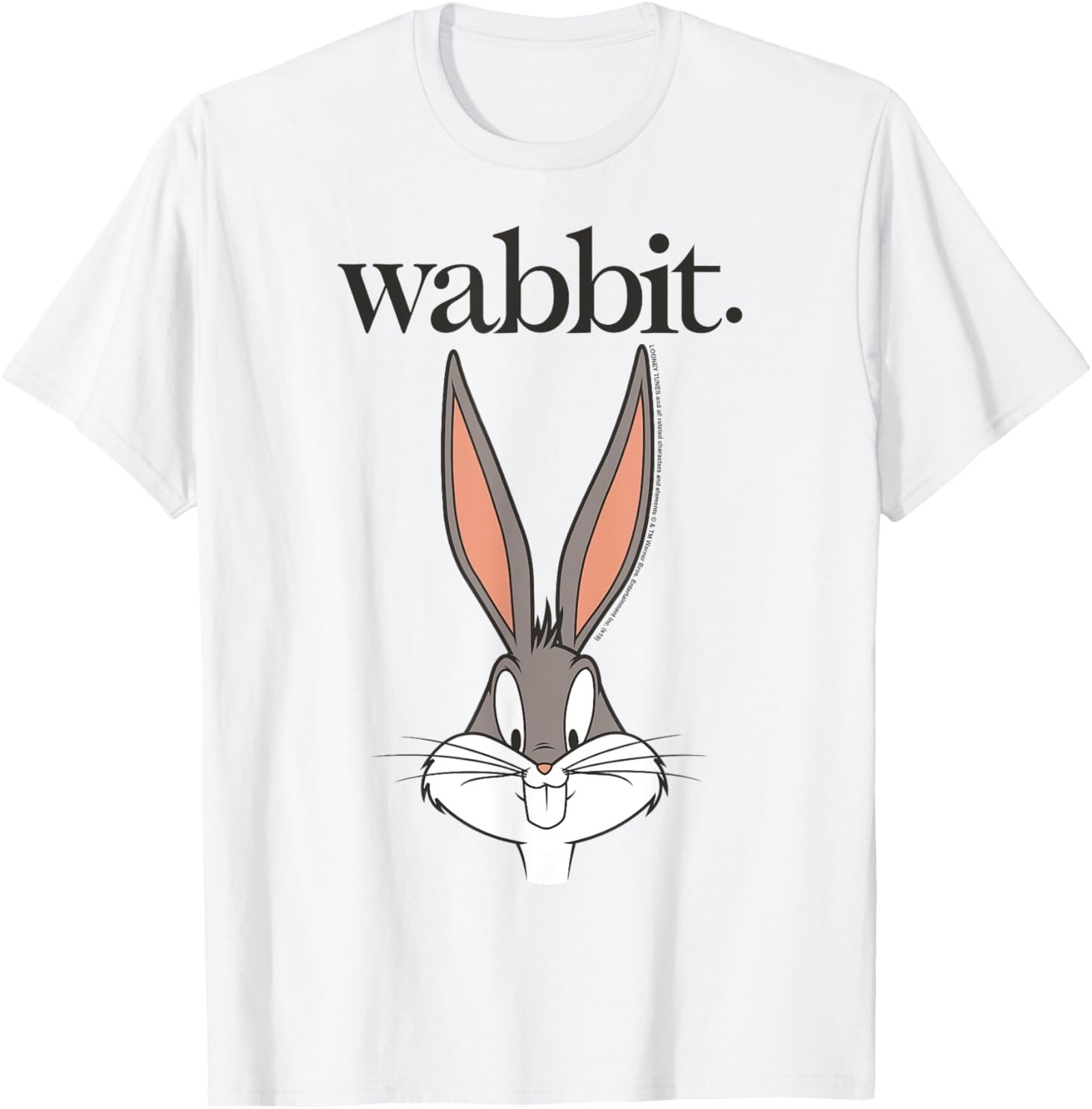 Looney Tunes Bugs Bunny Wabbit Big Face T-Shirt - Walmart.com