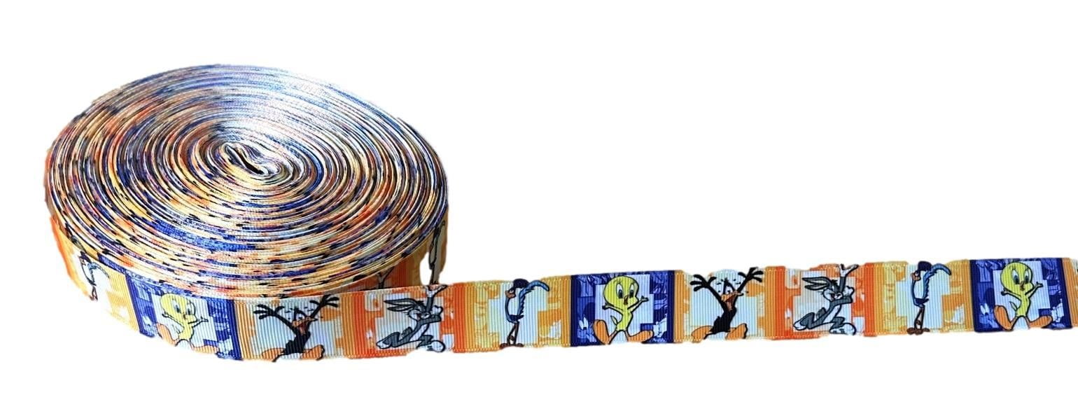 Looney Tunes Cartoon Characters 1" Wide 3 Yards Repeat Ribbon - Walmart.com