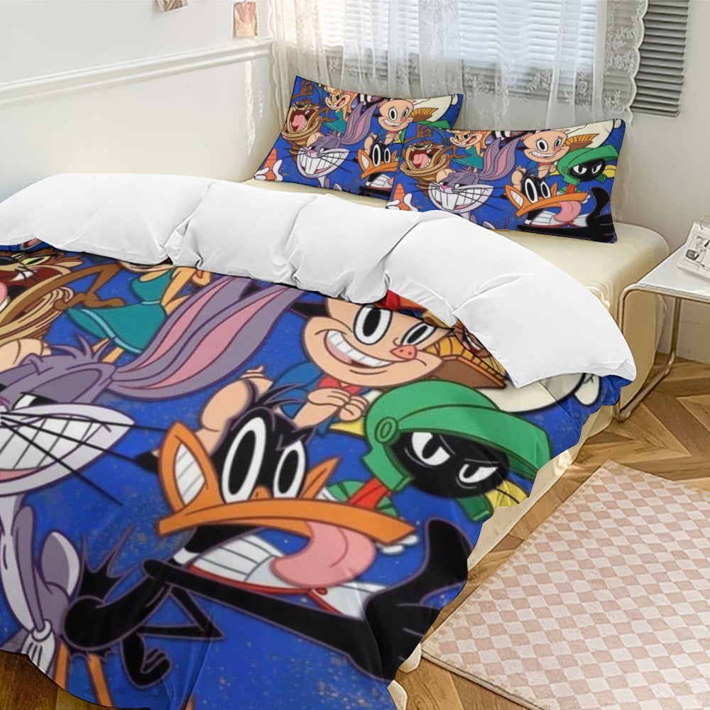 Looney Tunes Cartoons 3-Piece Bedding Set Soft Warm And Comfortable Bed ...