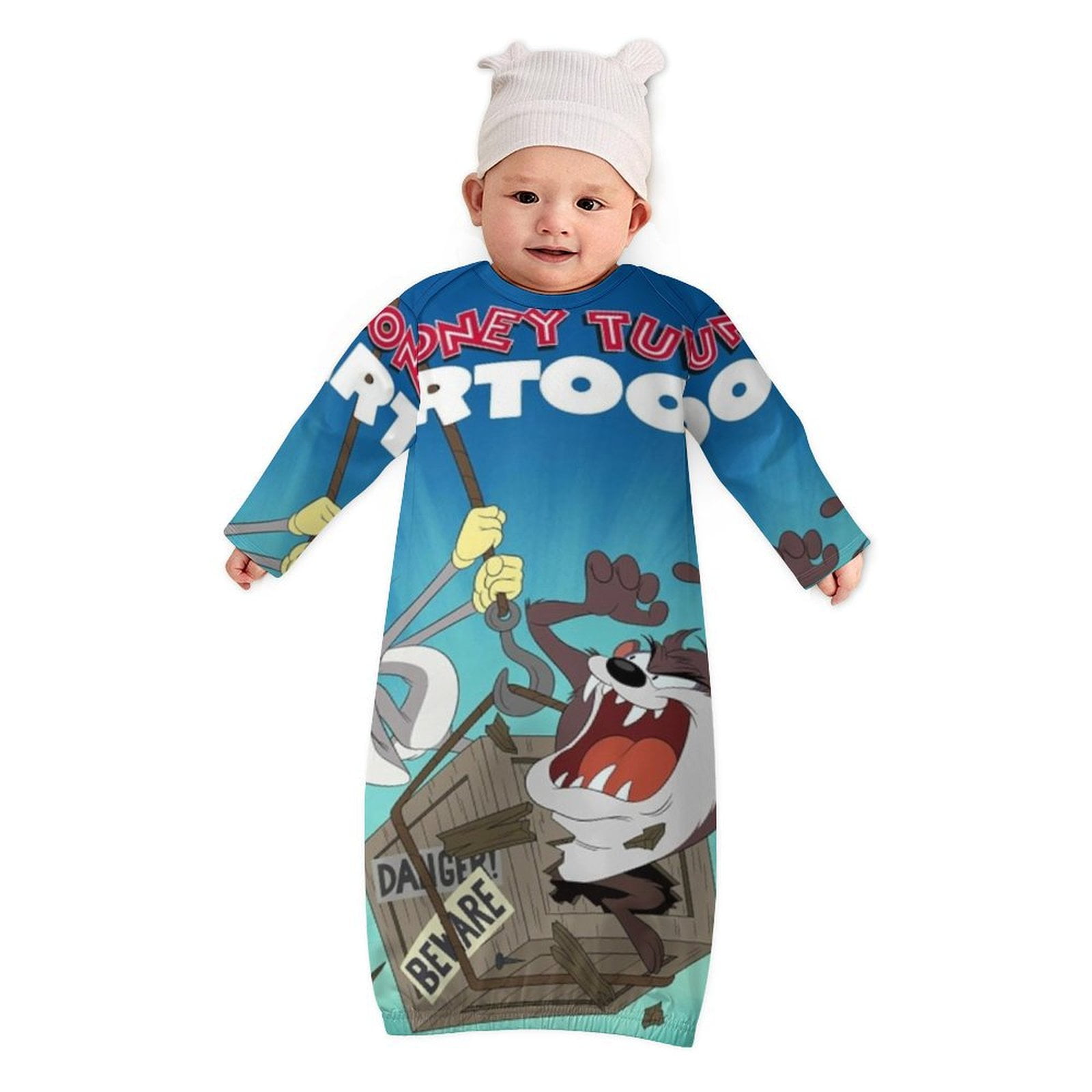 Looney Tunes Cartoons Baby Boy And Girls Sleeper Gown Newborn to Infant ...