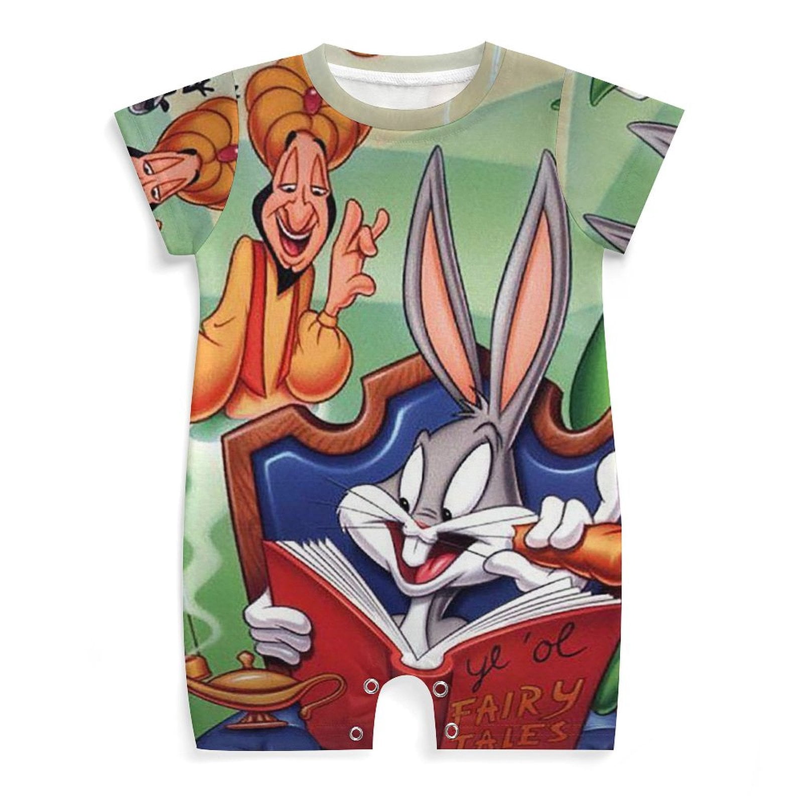 Looney Tunes Cartoons Baby Boy Girl Short Sleeve Romper Clothing Set ...