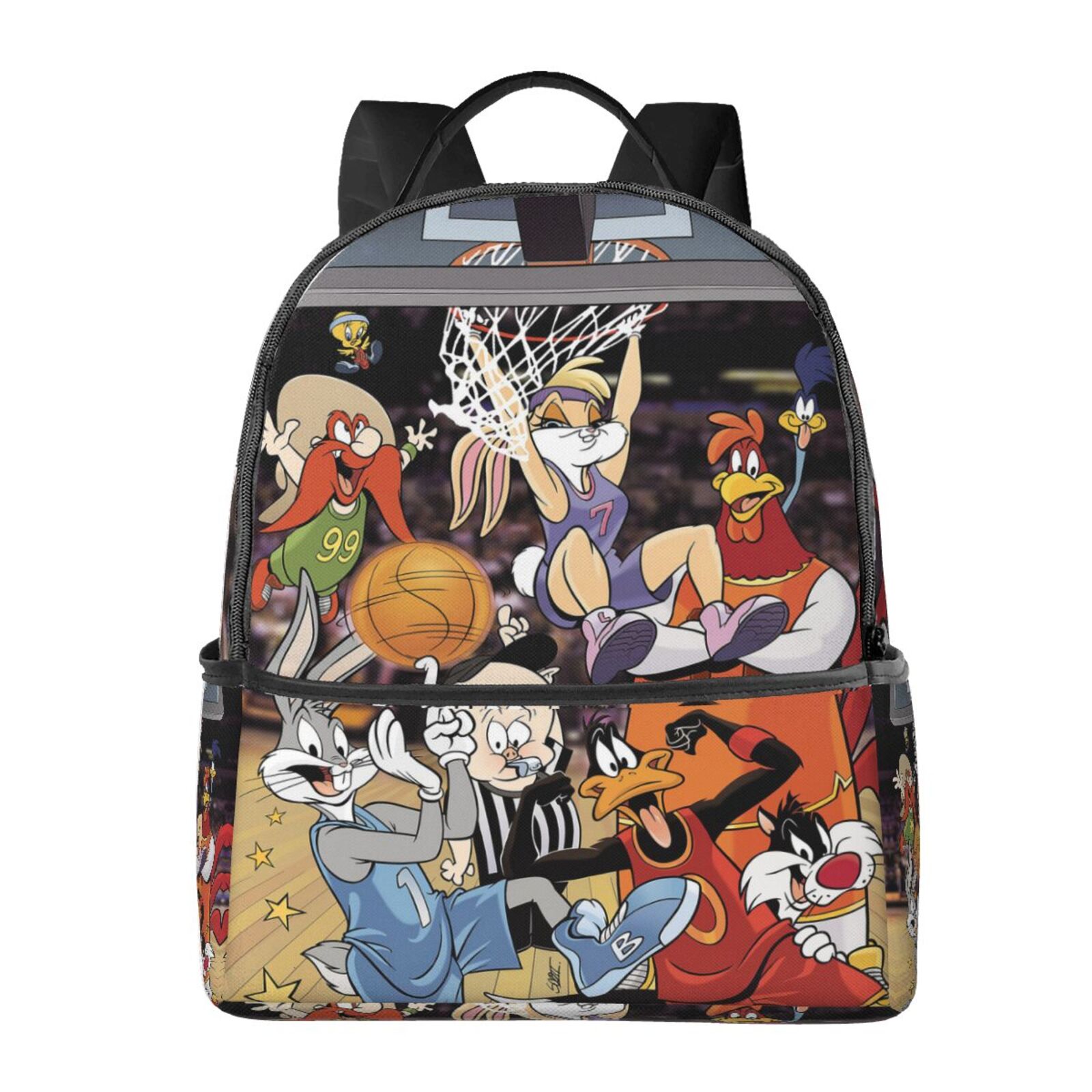 Looney Tunes Cartoons Backpack Book Bags Casual Daypack For Travel Work ...