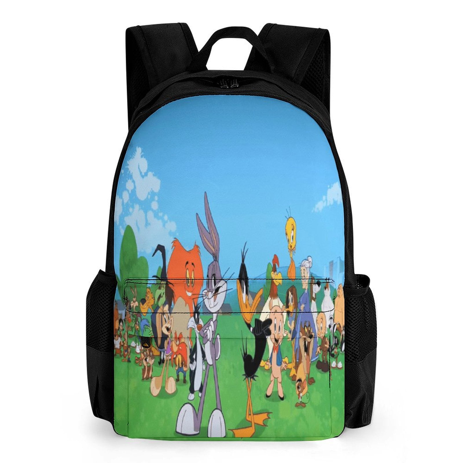 Looney Tunes Cartoons Backpack Book Bags Casual Daypack for Travel Work ...