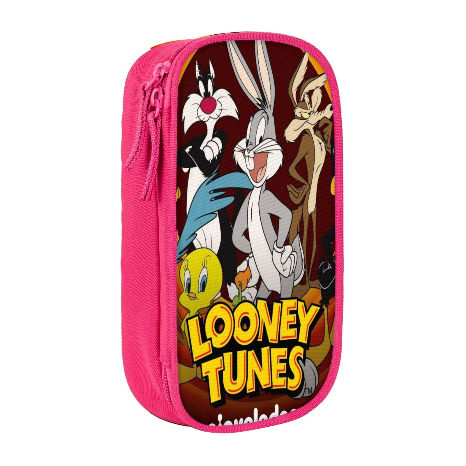 Looney Tunes Cartoons Big Capacity Pencil Case, Aesthetic Pen Pouch ...