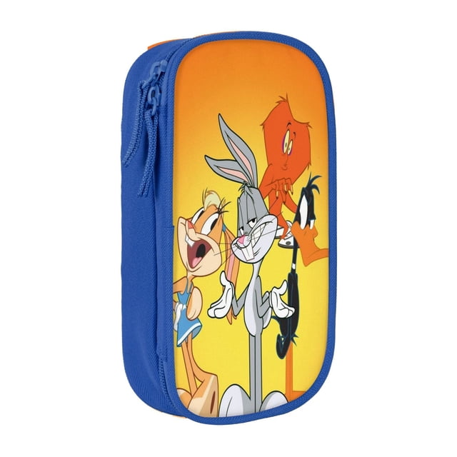 Looney Tunes Cartoons Big Capacity Pencil Case, Aesthetic Pen Pouch ...