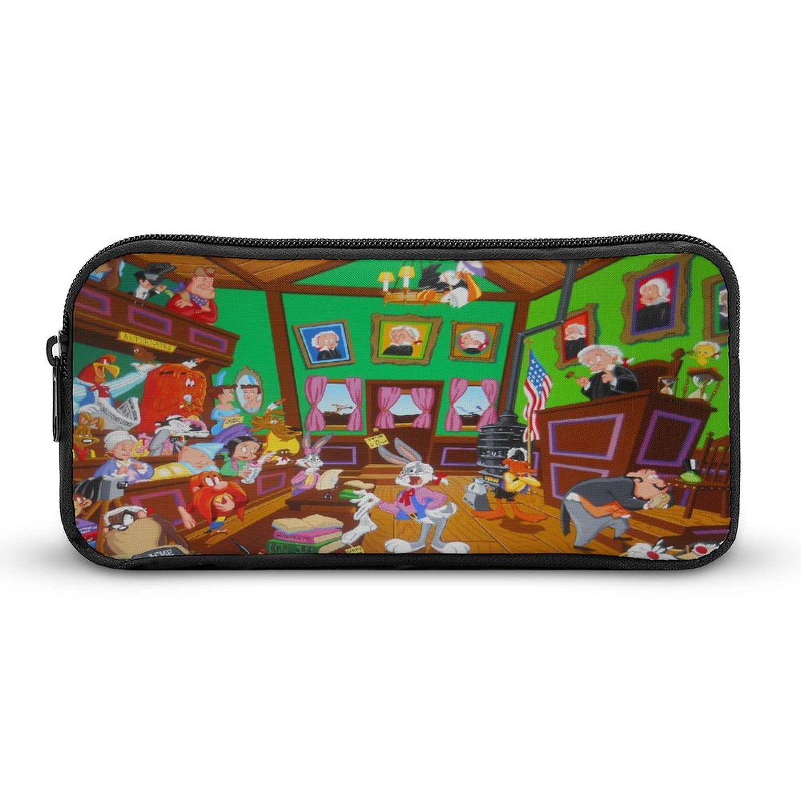 Looney Tunes Cartoons Big Capacity Pencil Case, Aesthetic Pen Pouch ...