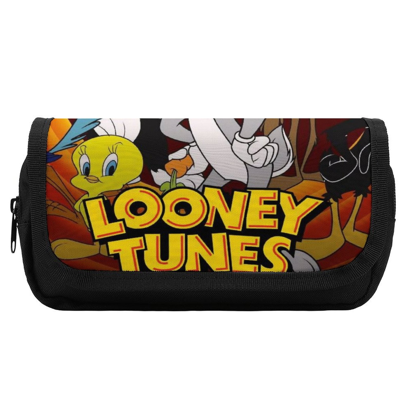 Looney Tunes Cartoons Big Capacity Pencil Case, Large Pencil Pouch Pen ...
