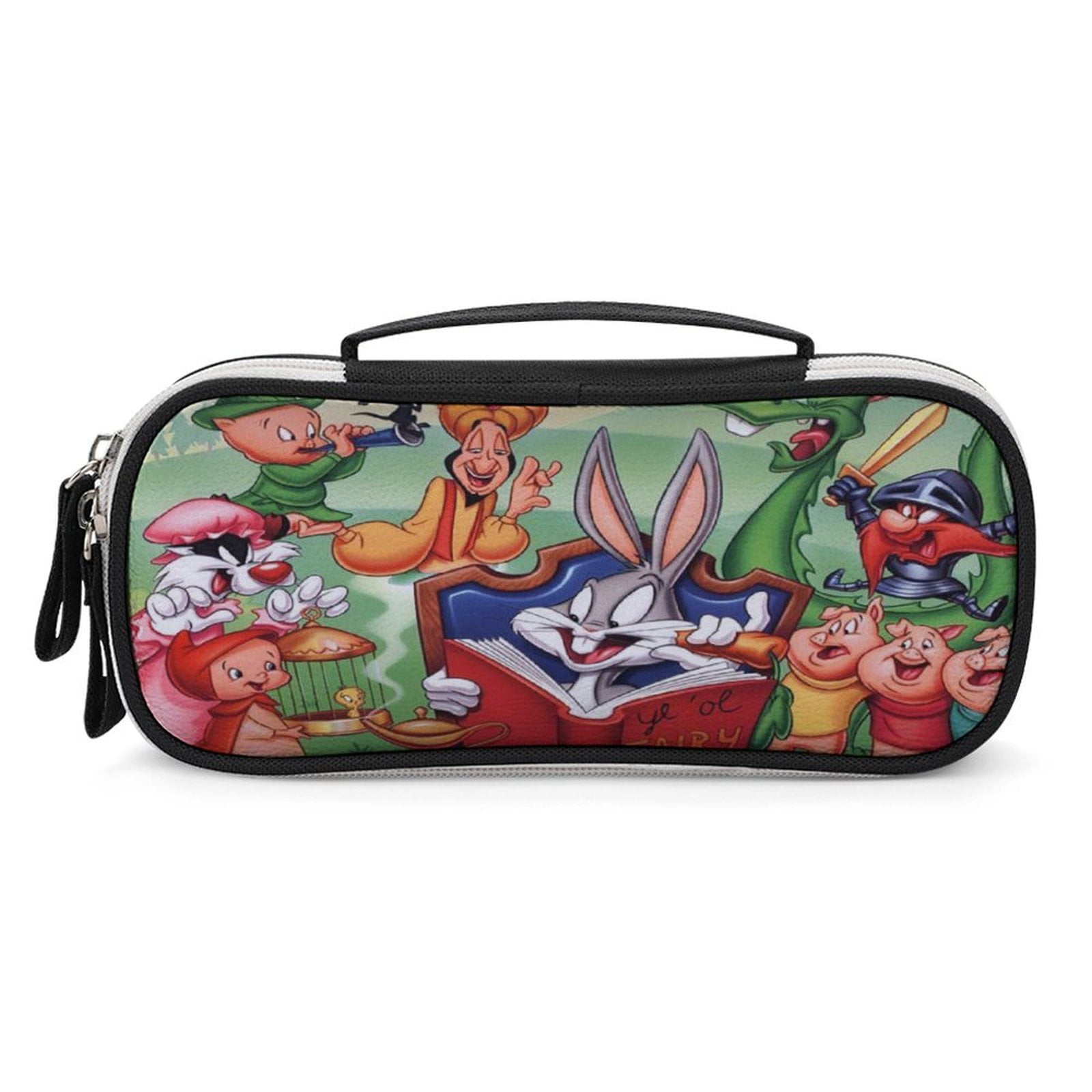 Looney Tunes Cartoons Big Capacity Pencil Case, Large Pencil Pouch Pen ...