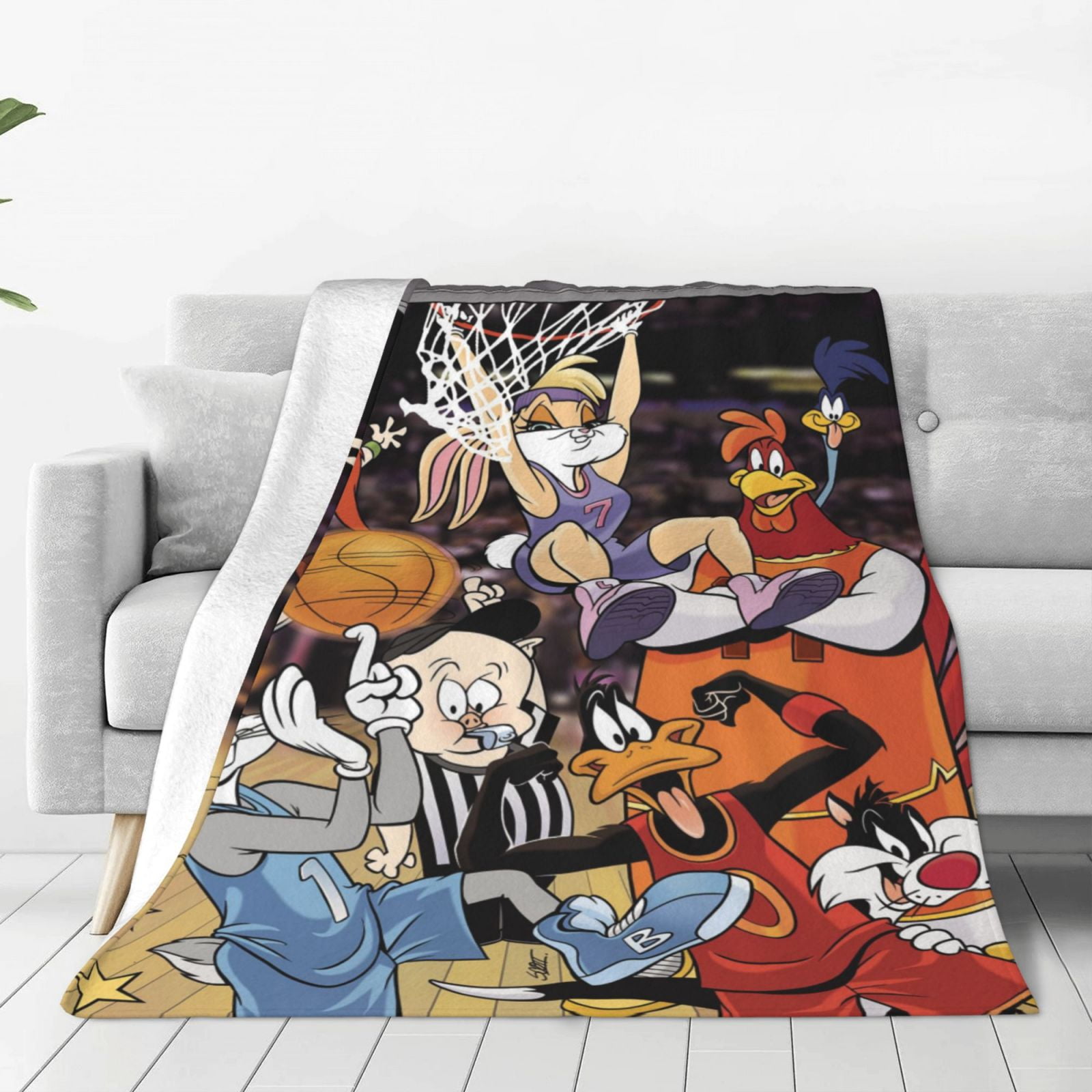 Looney Tunes Cartoons Blanket Super Soft Cozy Throw Blanket Fuzzy Comfy ...