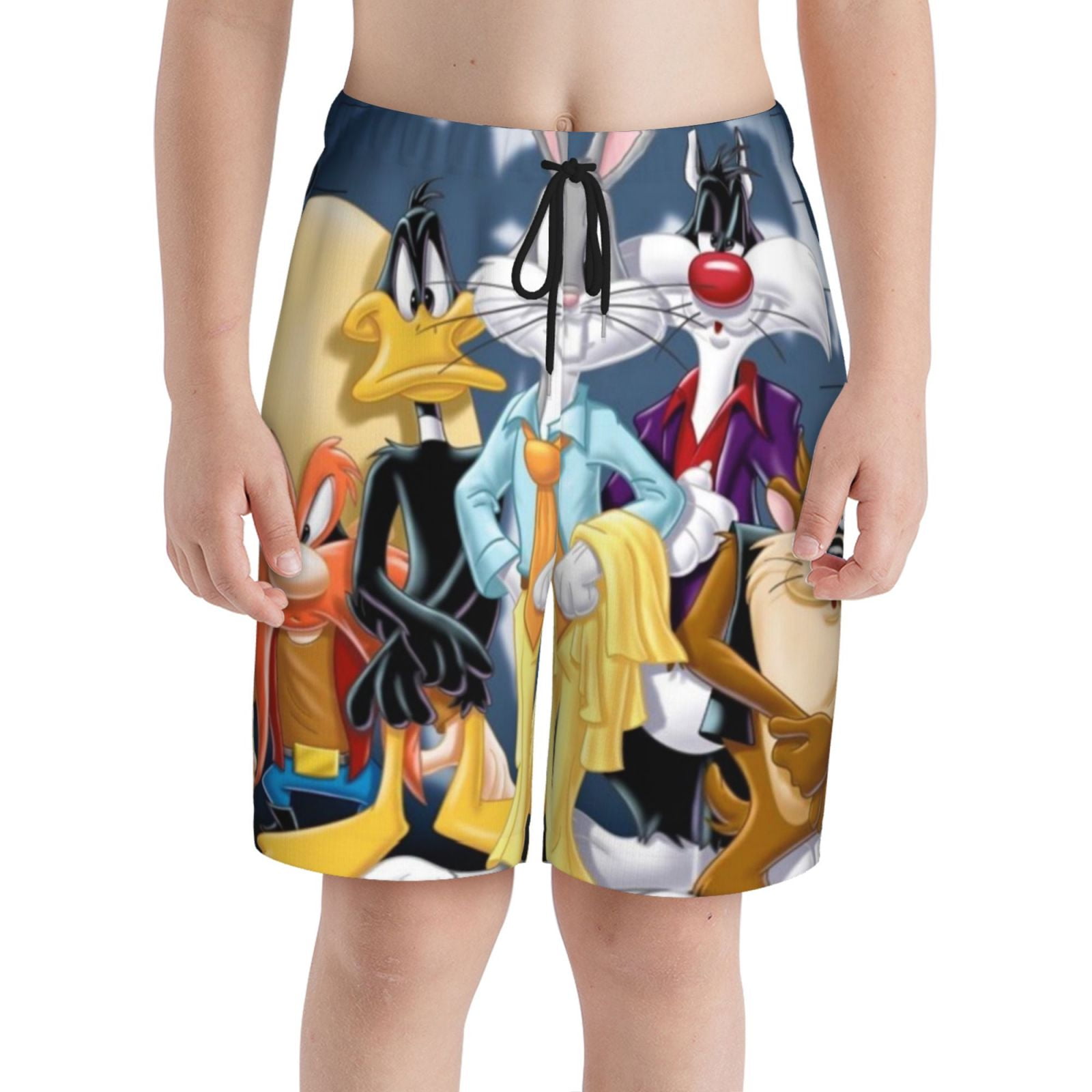 Looney Tunes Cartoons Boy'S Swim Trunks Quick Dry Board Shorts Kids ...