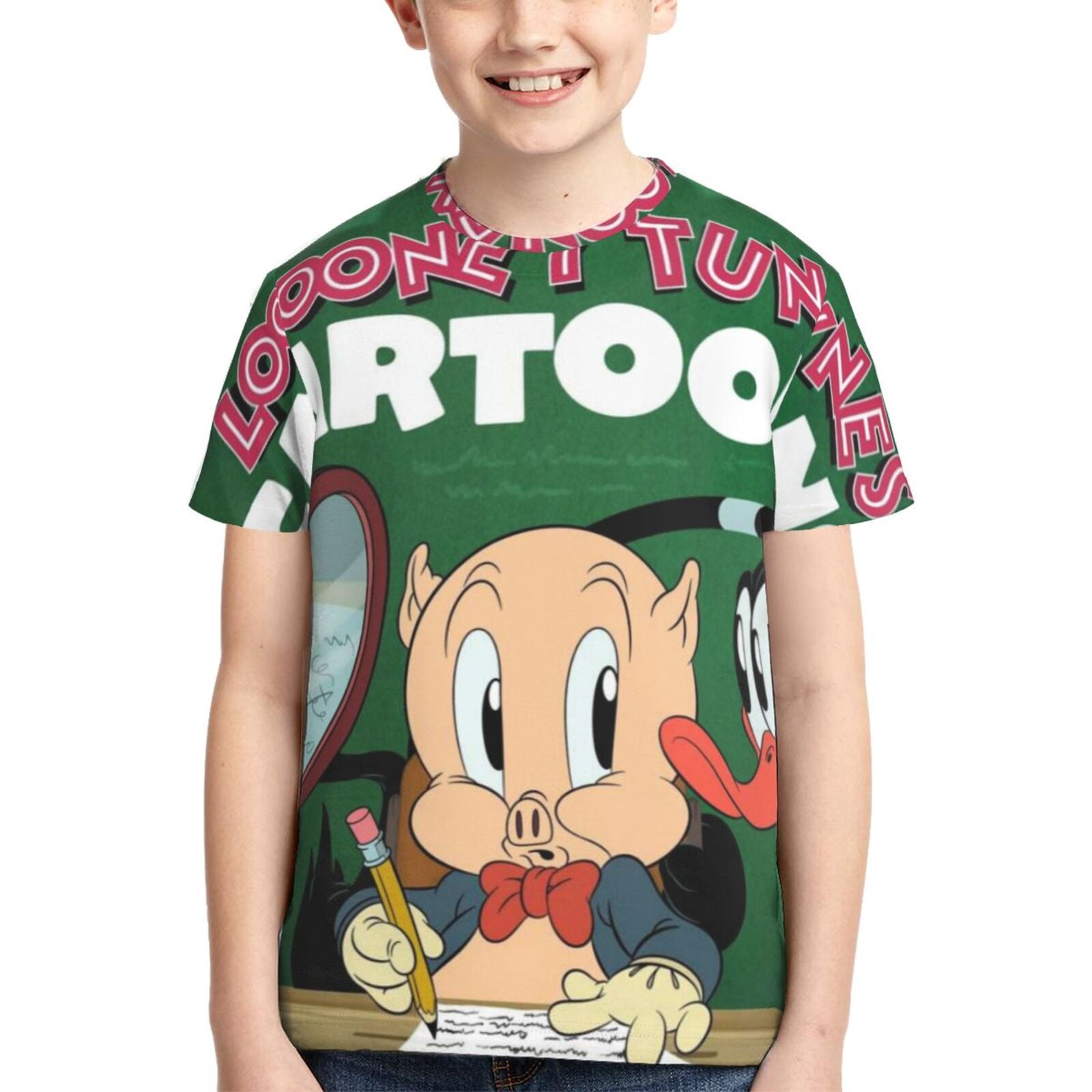 Looney Tunes Cartoons Boys Girls T-Shirt 3d Print Graphic Short Sleeve ...