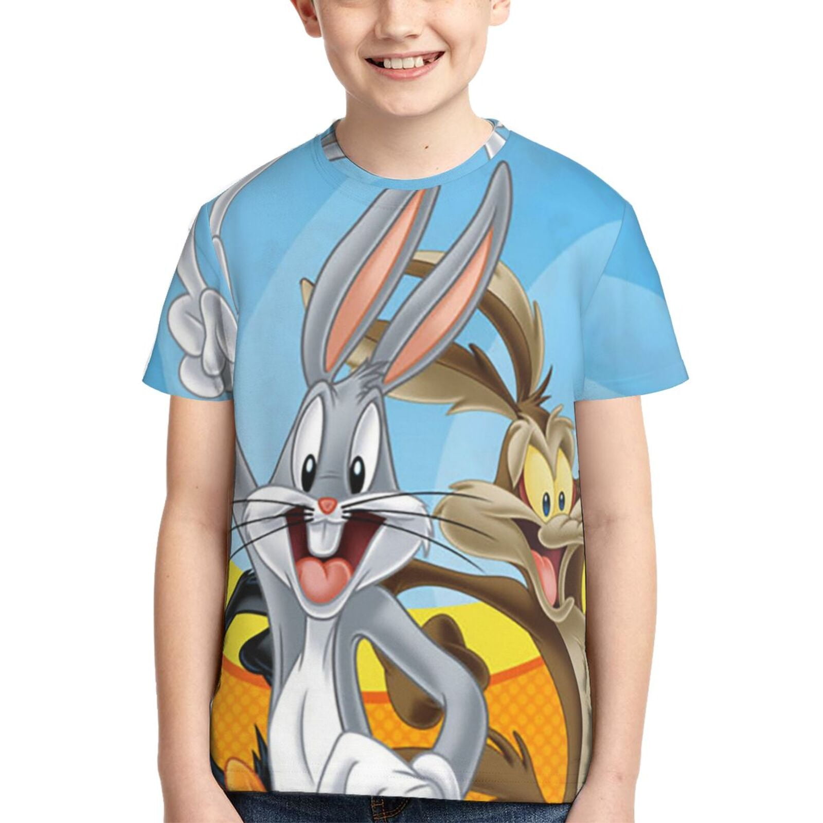 Looney Tunes Cartoons Boys Girls T-Shirt 3d Print Graphic Short Sleeve ...