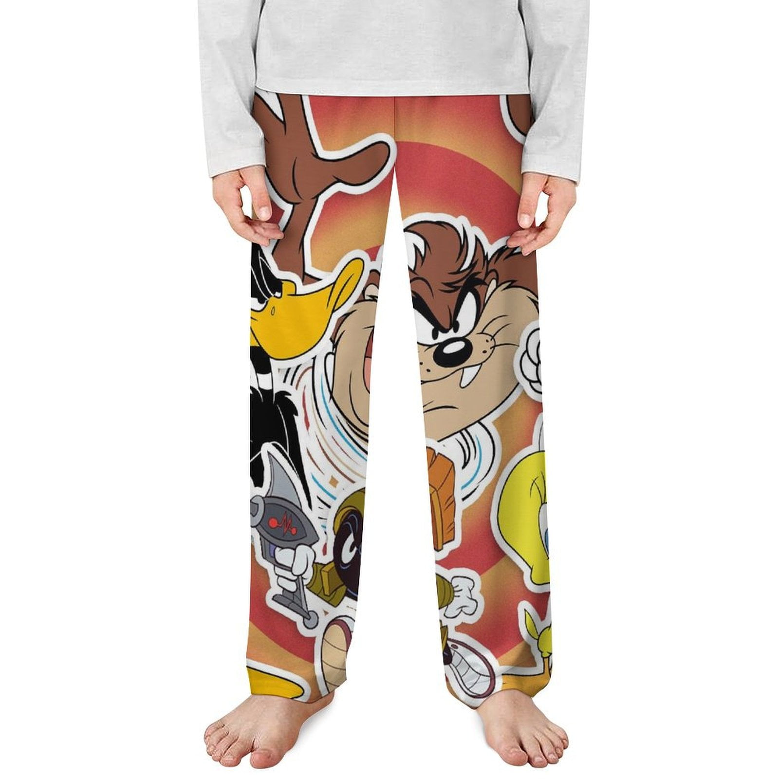 Looney Tunes Cartoons Boys Pajama Pants Long Sleep Pants Soft Elastic ...