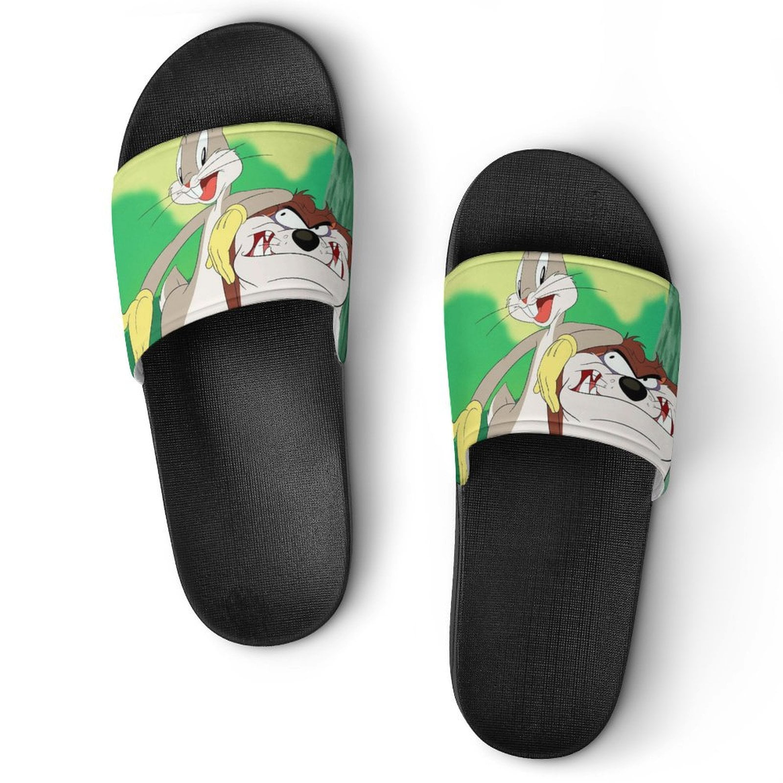 Looney Tunes Cartoons Boys Slide Sandals, Comfort Casual Pool Slide ...