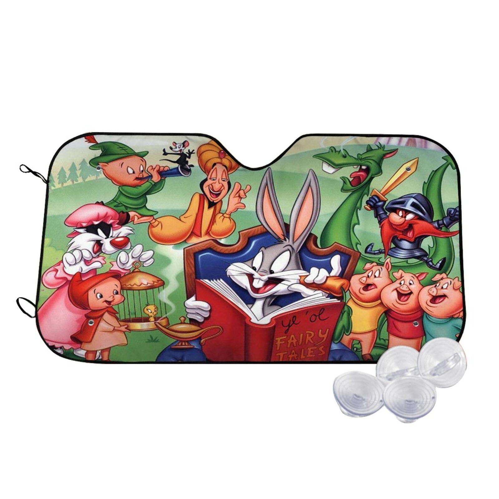 Looney Tunes Cartoons Car Windshield Sun Shade, Foldable Sun Shade for ...