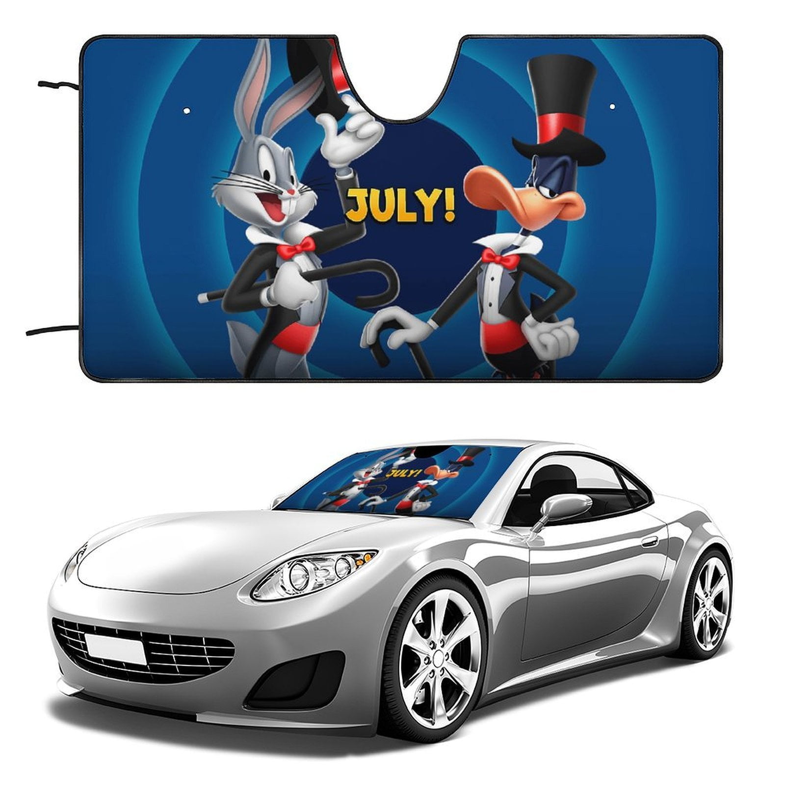 Looney Tunes Cartoons Car Windshield Sun Shade, Foldable Sunshade for ...