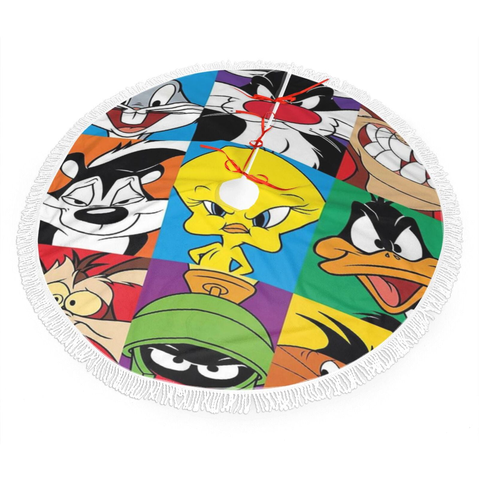Looney Tunes Cartoons Christmas Tree Skirt, Xmas Tree Skirts Mat 36 ...