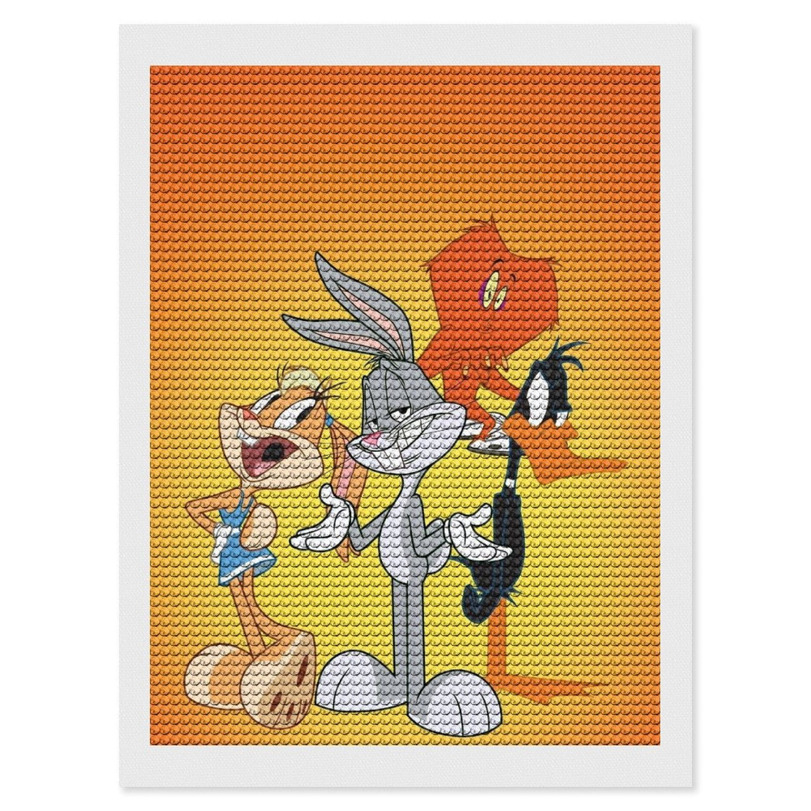 Looney Tunes Cartoons Diamond Art Kits for Adults Beginners Round 5D ...