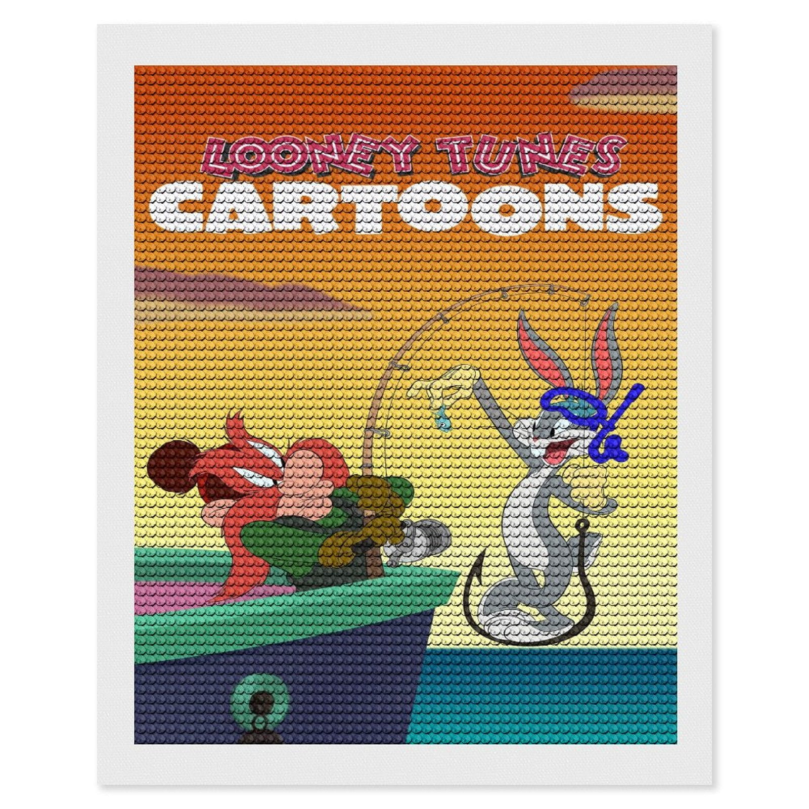 Looney Tunes Cartoons Diamond Art Kits for Adults Beginners Round 5D ...