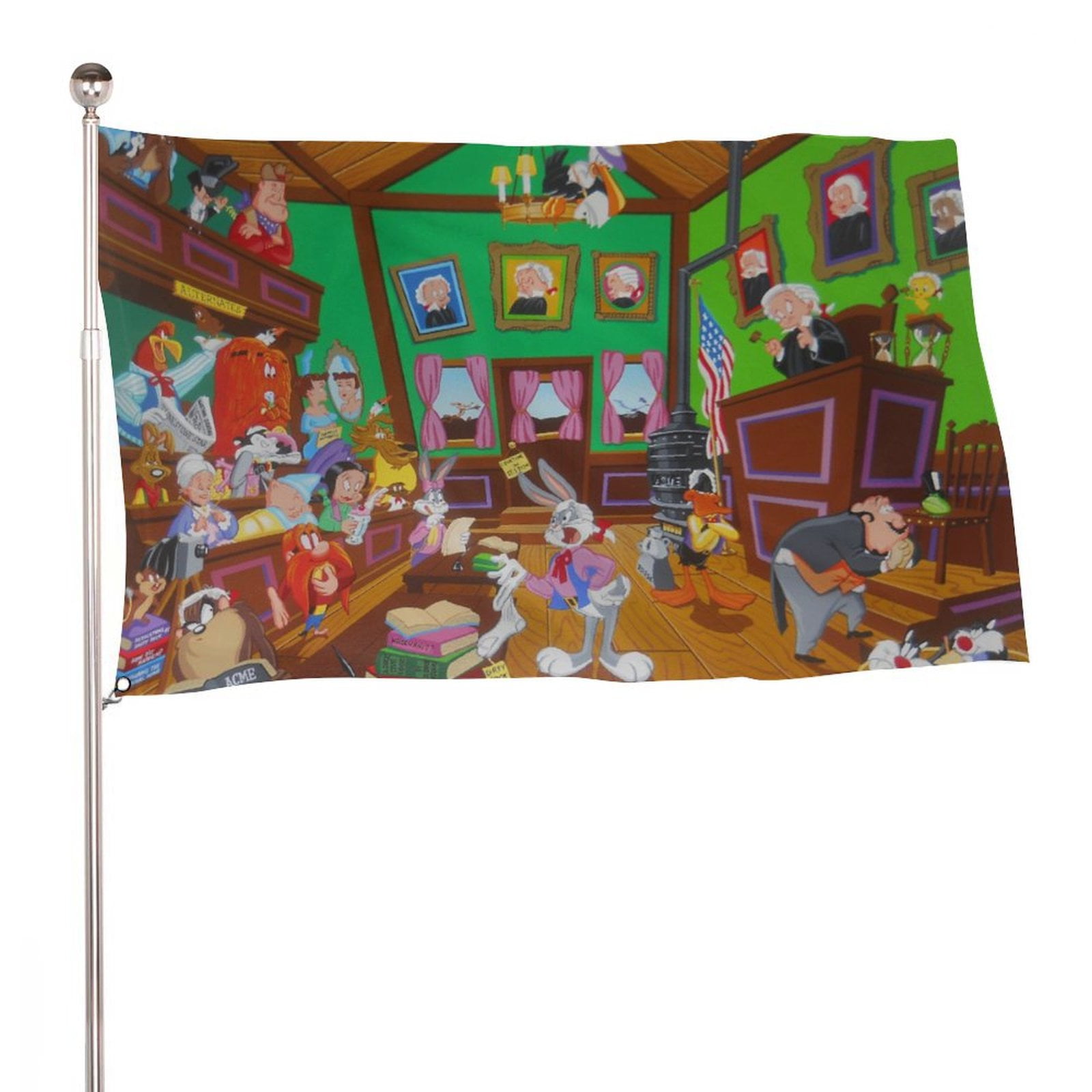 Looney Tunes Cartoons Garden Banner - Double-Sided House Outdoor Flag ...