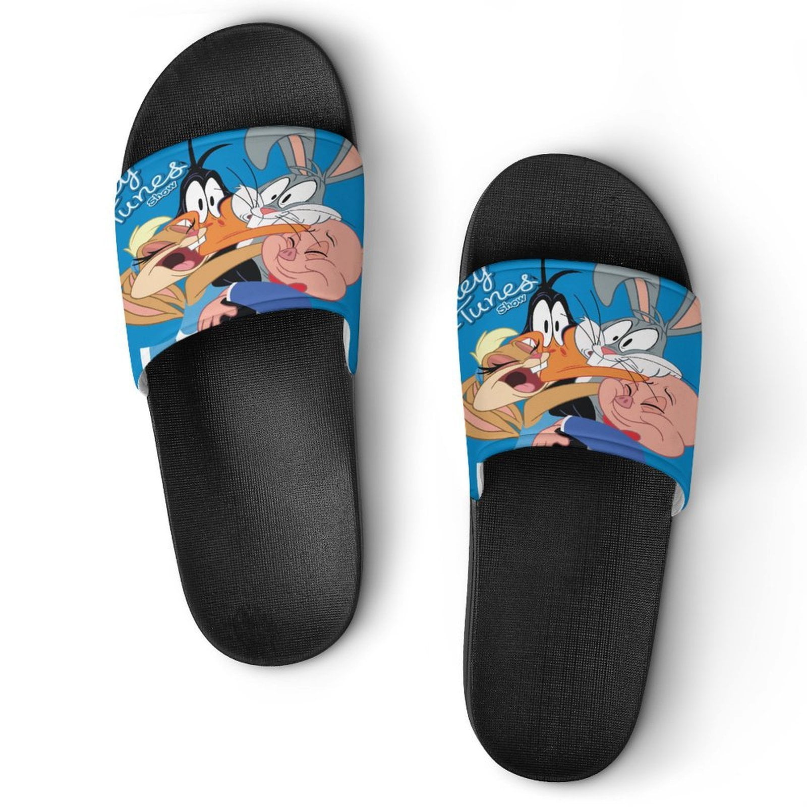 Looney Tunes Cartoons Home Slippers Slide Sandals, Casual Pool Slide ...