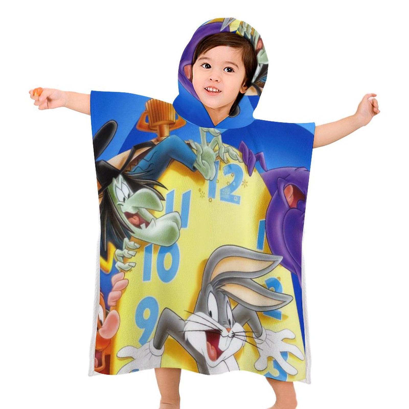 Looney Tunes Cartoons Hooded Kids Beach Towels - Toddler Bath Towel ...