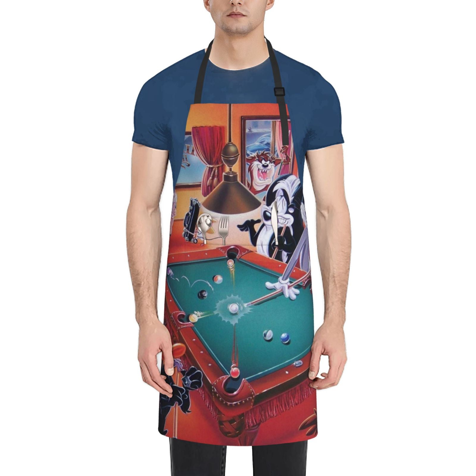 Looney Tunes Cartoons Kitchen Cooking Aprons Adjustable Waterproof ...