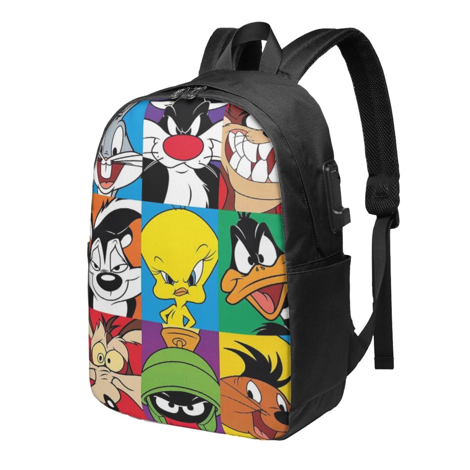 Looney Tunes Cartoons Laptop Backpack Bookbag Casual Daypack Travel ...
