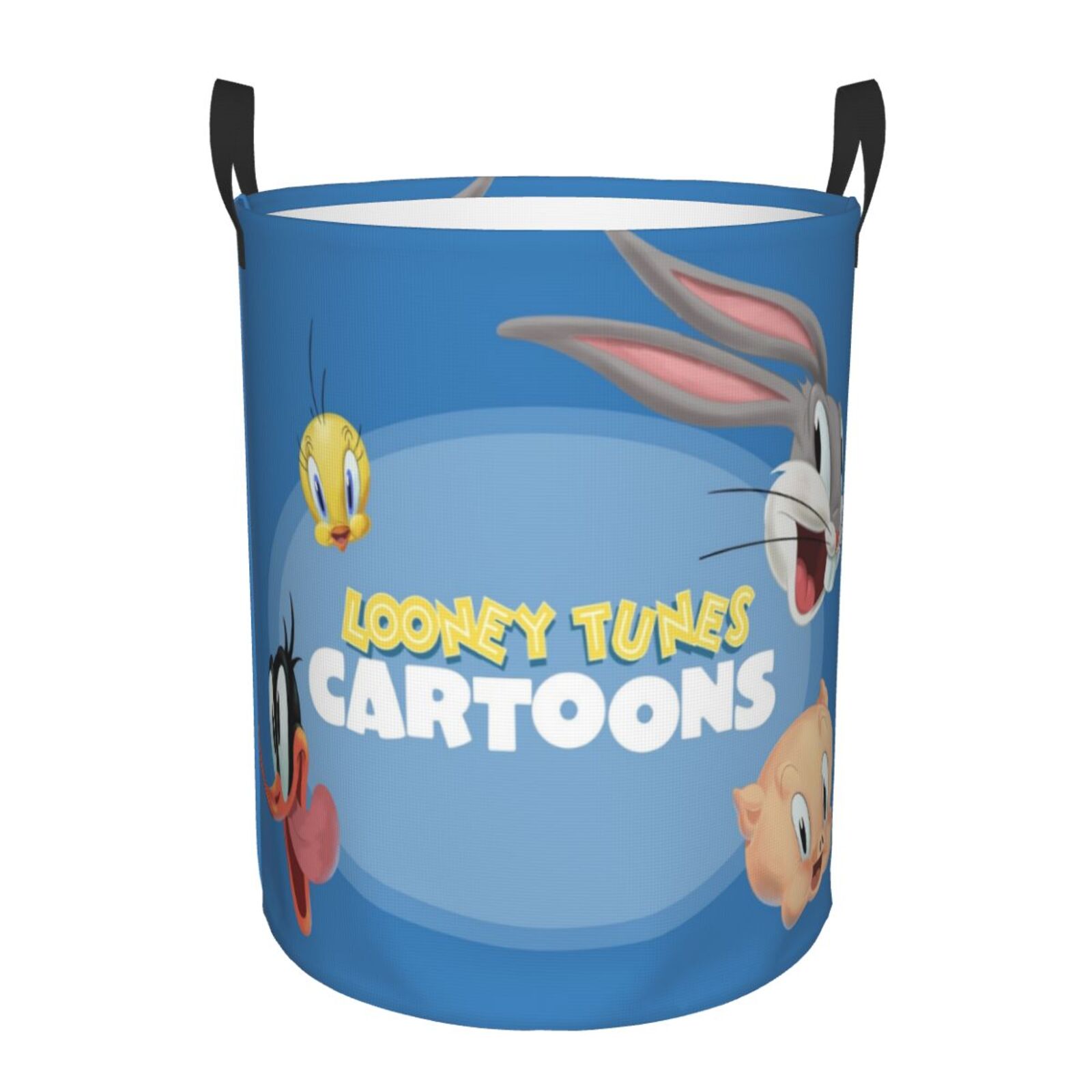 Looney Tunes Cartoons Laundry Hamper Basket with Handles, Lightweight ...