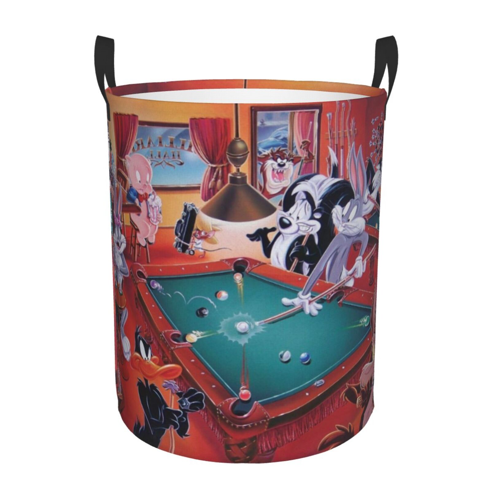 Looney Tunes Cartoons Laundry Hamper Basket with Handles, Lightweight ...