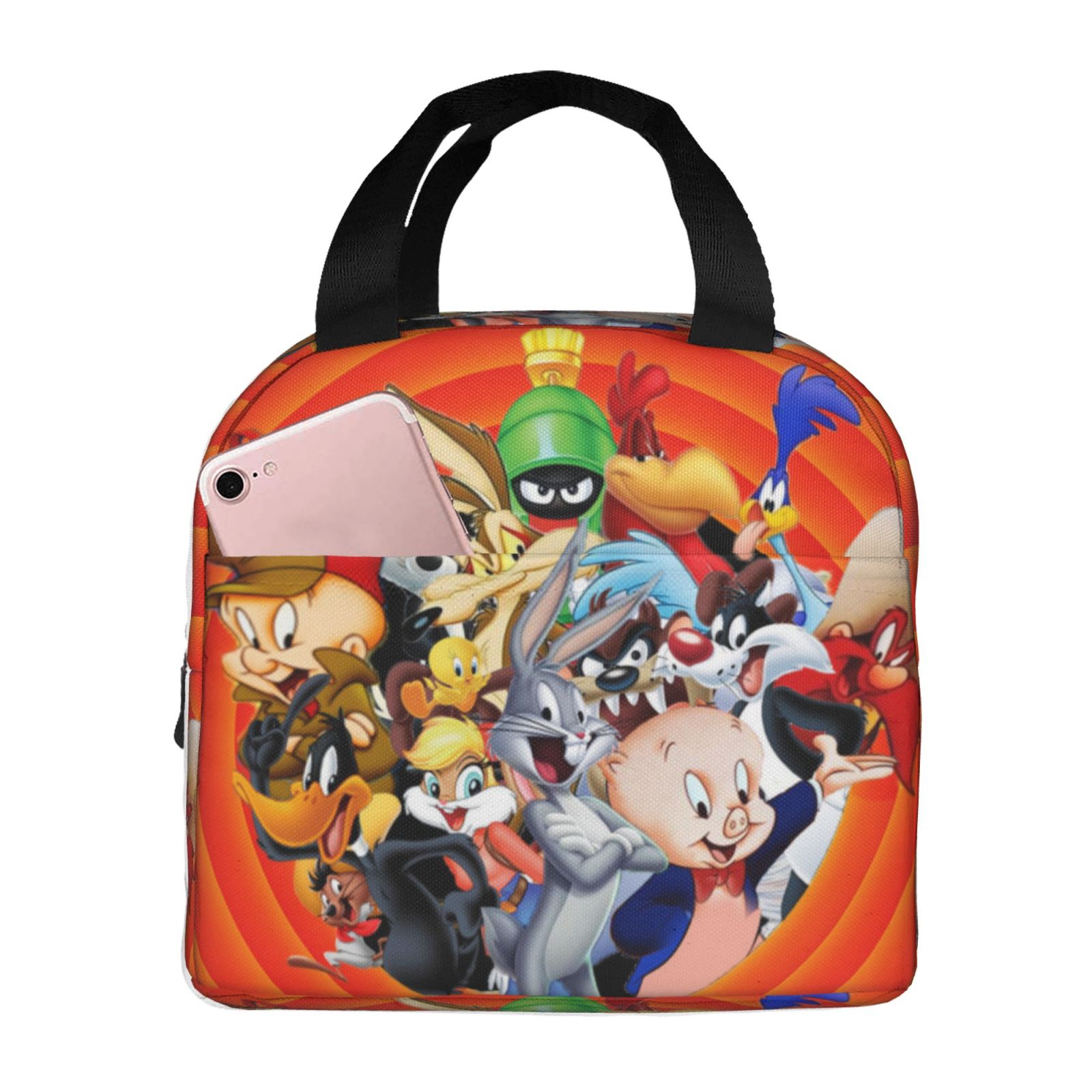 Looney Tunes Cartoons Lunch Bag, Insulated Lunch Box Large Capacity ...